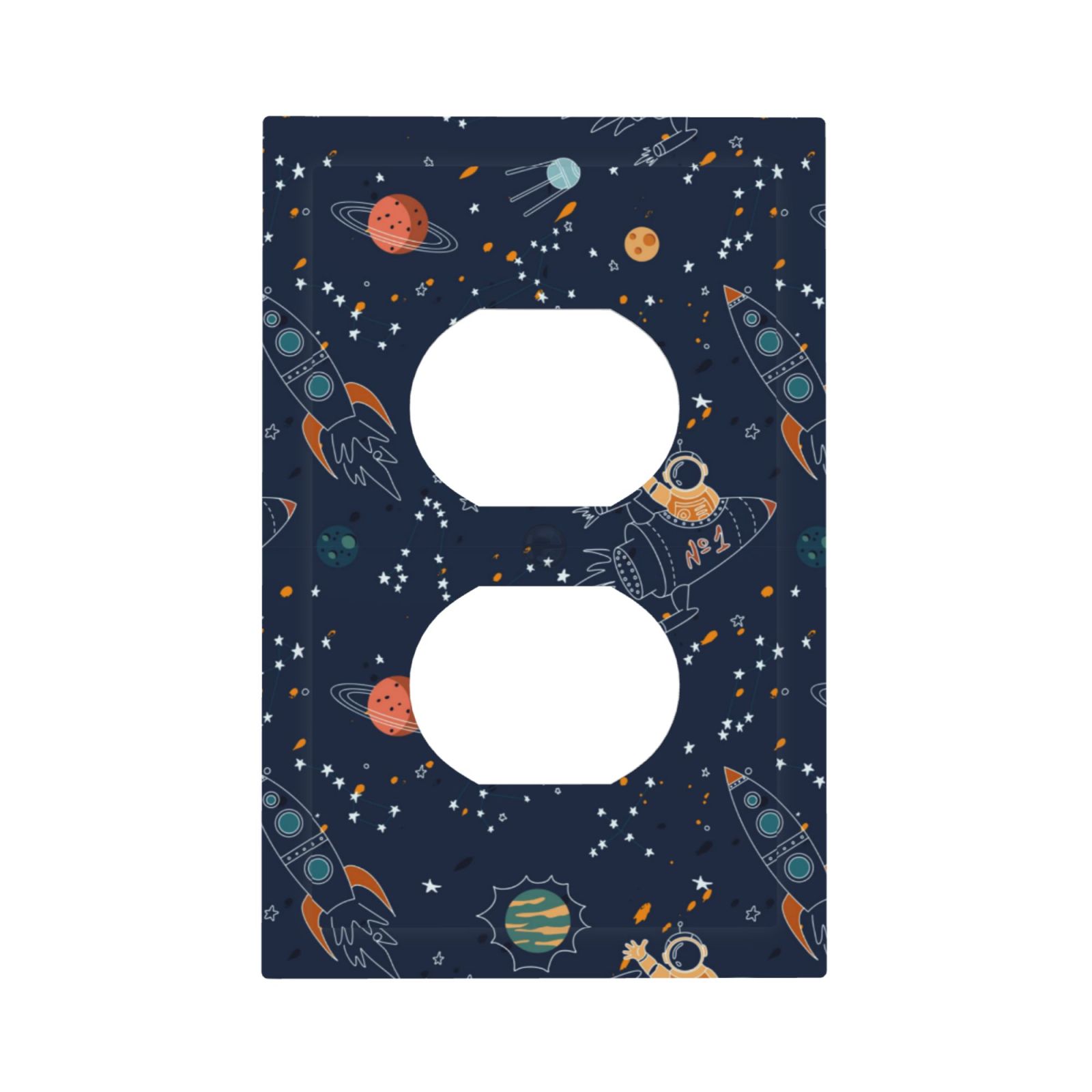 Matuu Cartoon Space Planets for Modern Decorative Wall Plate Switch ...