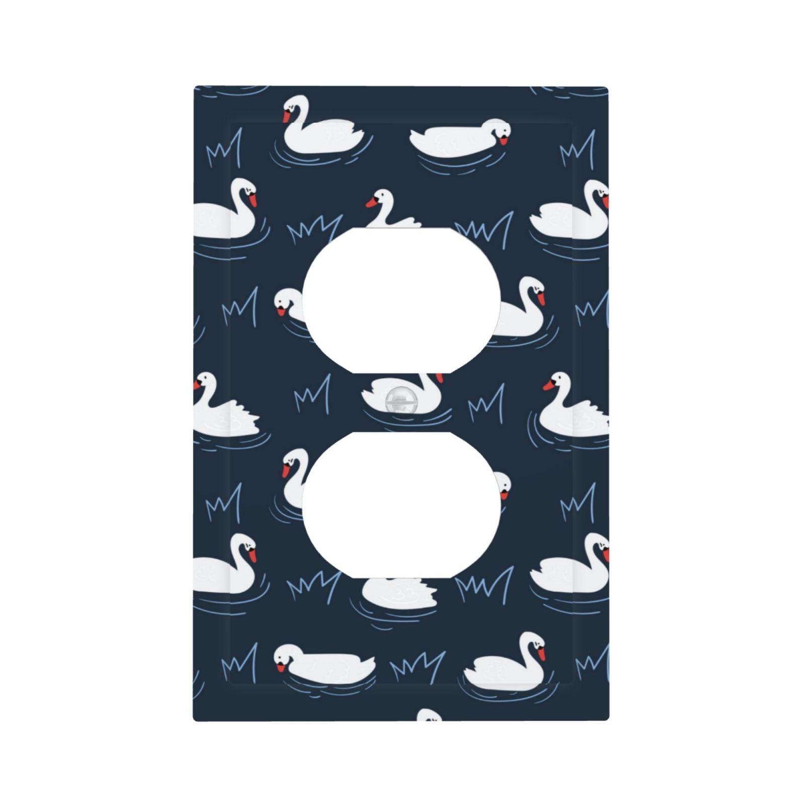 Matuu Cartoon Swan for Modern Decorative Wall Plate Switch Plate Outlet ...