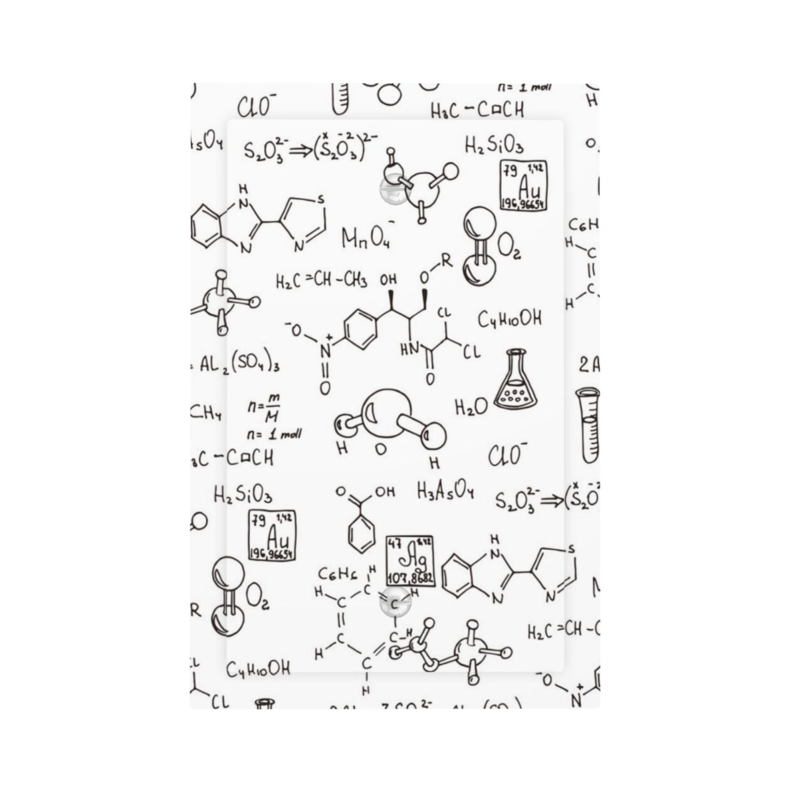 Matuu Chemical Formulas for Modern Decorative Wall Plate Switch Plate ...