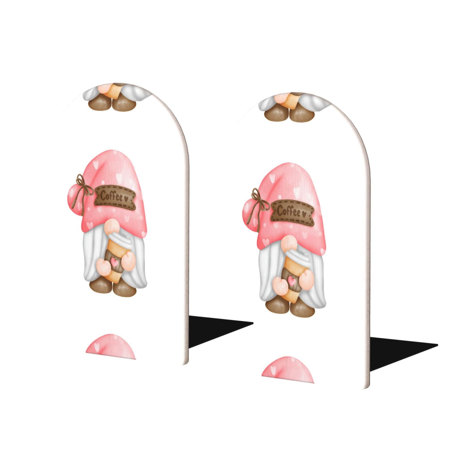 Matuu Coffee Gnome (1) for Bookends 1 Pair, Non-Skid Bookend for ...