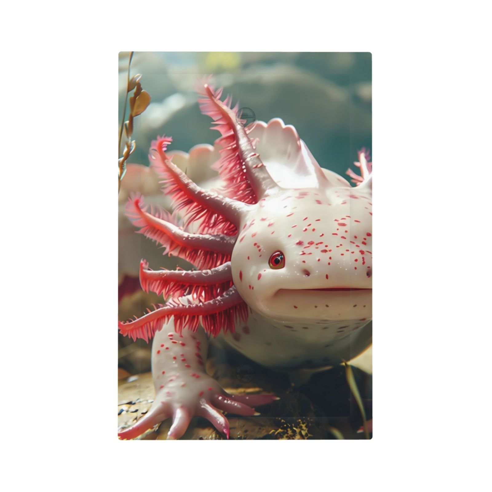 Matuu Colorful Axolotl Underwater for Modern Decorative Wall Plate ...
