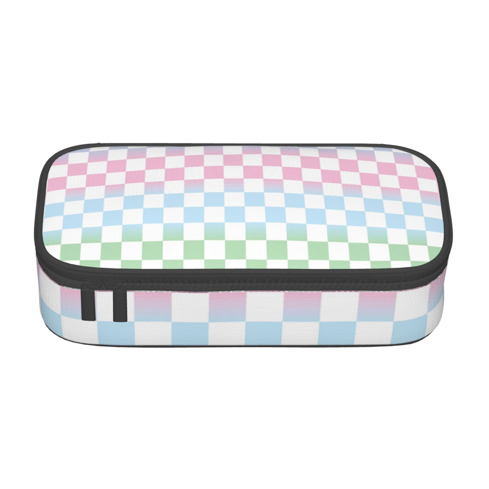 Matuu Colorful Checkerboard for High Capacity Pencil Case, Big Pencil ...