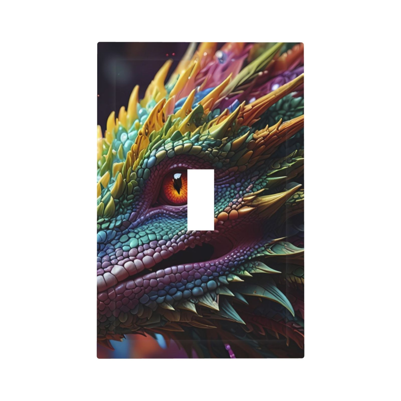 Matuu Colorful Dragon Head Profile for Modern Decorative Wall Plate ...