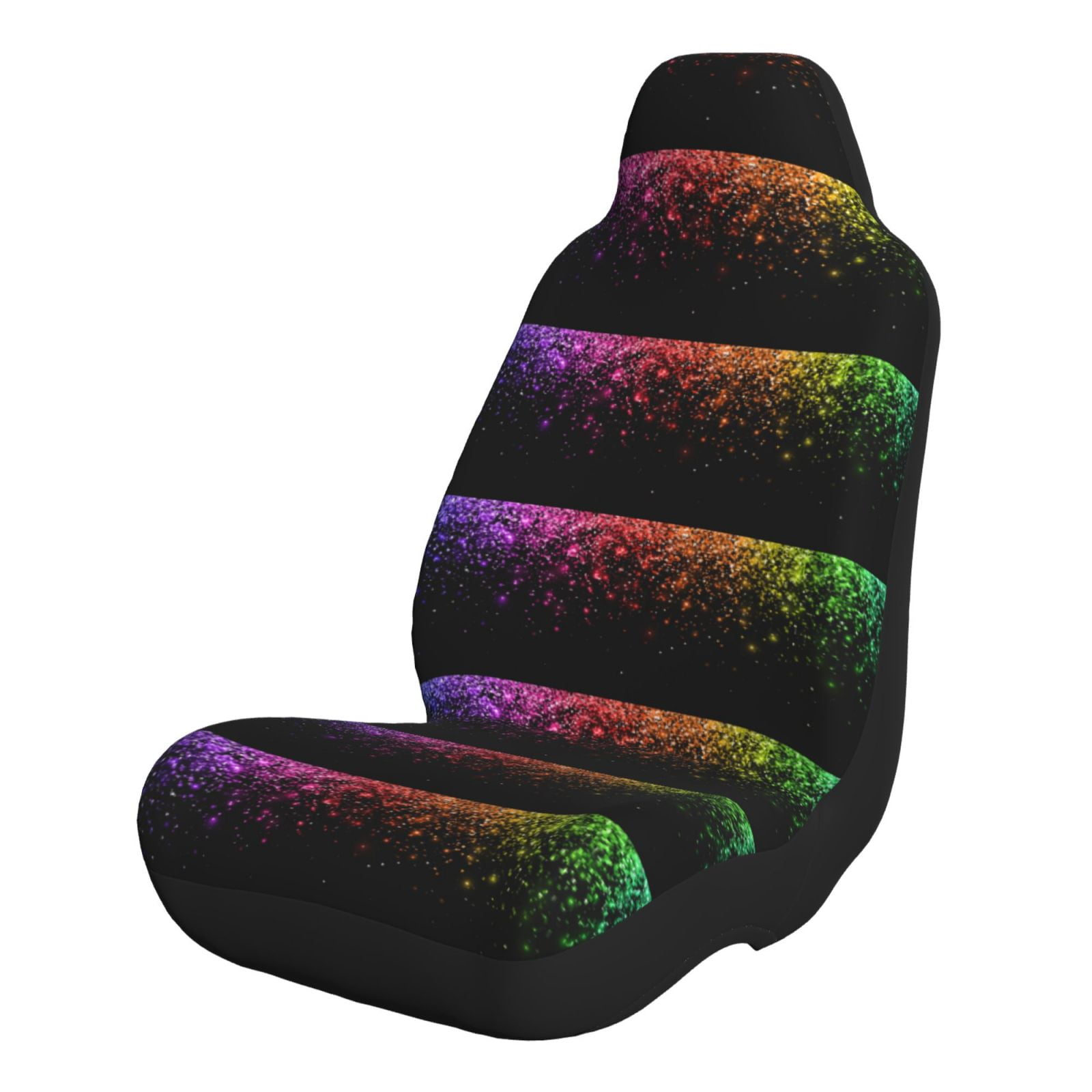 Matuu Colorful Sparkling Printed Car Seat Covers Full Set.Light and ...