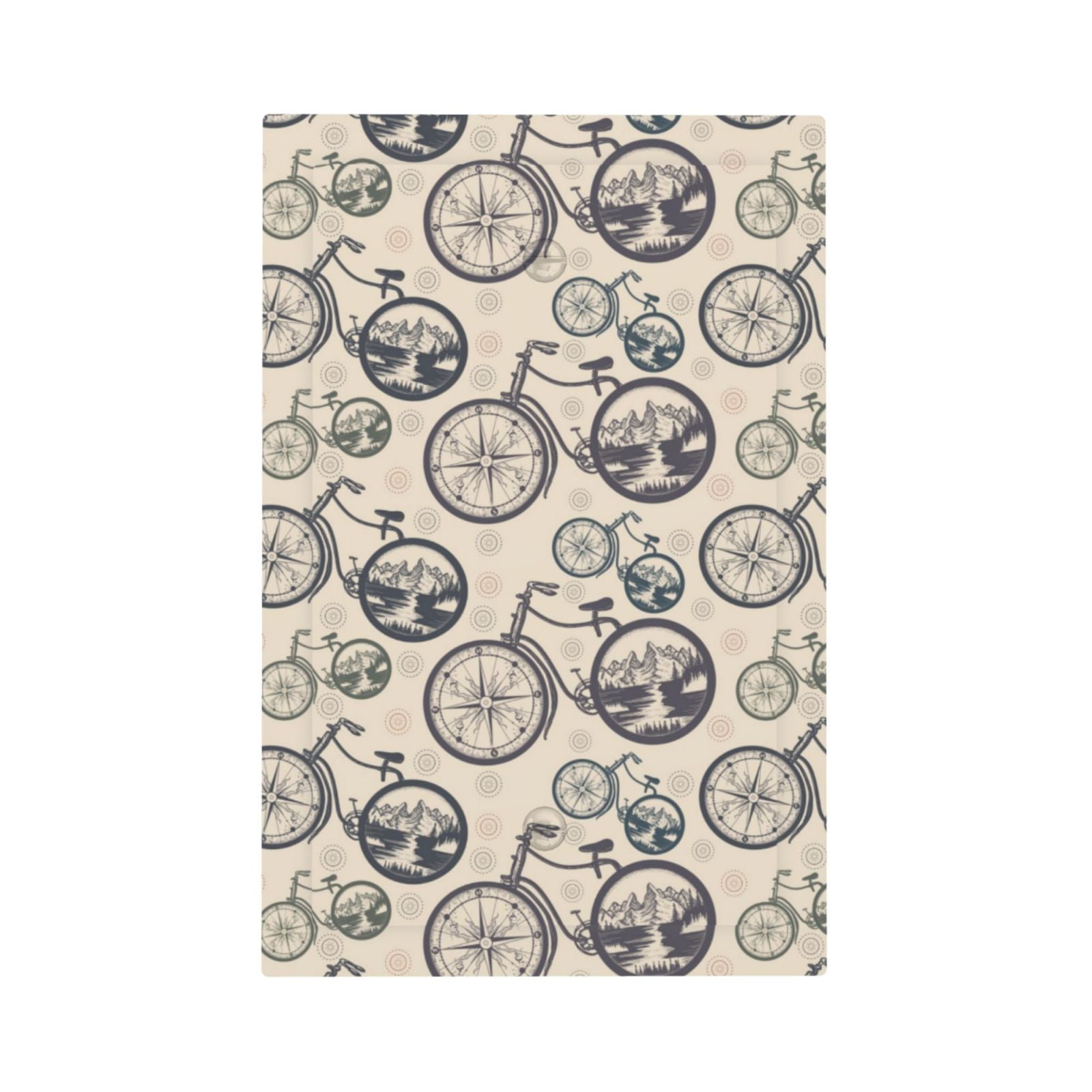 Matuu Compass And Mountains In Bicycle Wheels for Modern Decorative ...