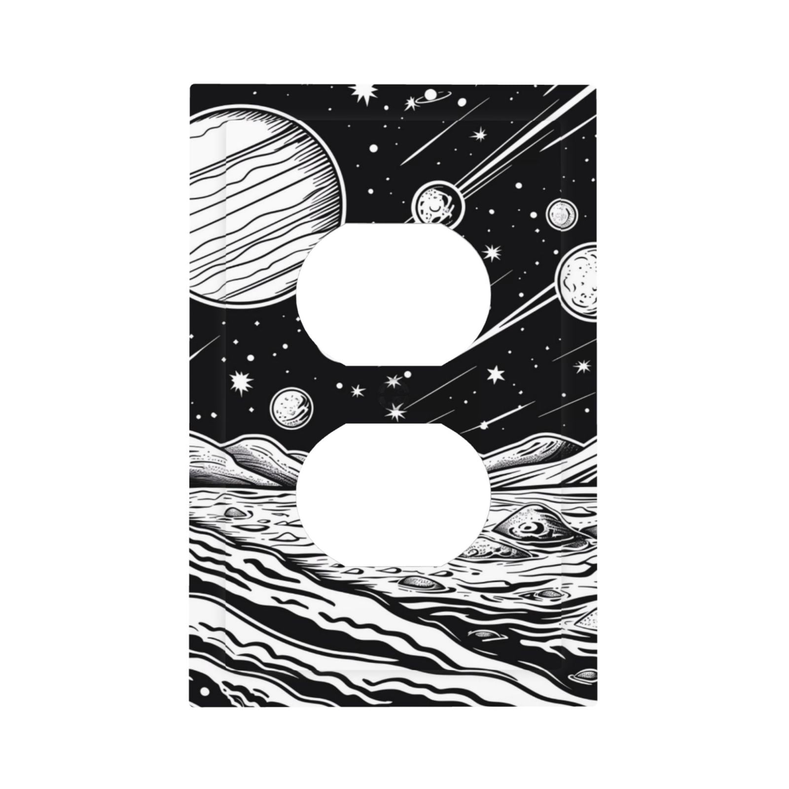 Matuu Cosmic Landscape Celestial Art for Modern Decorative Wall Plate ...
