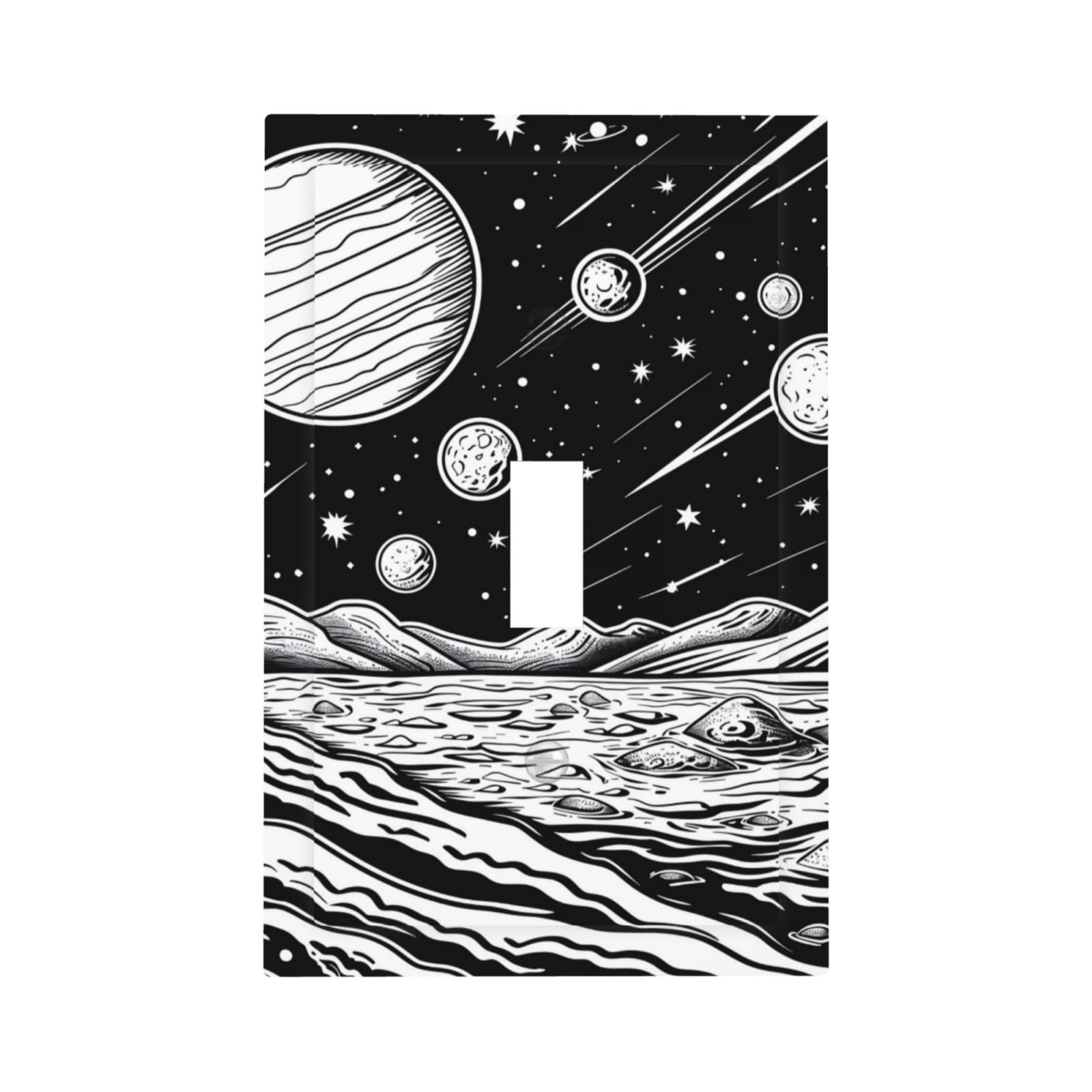 Matuu Cosmic Landscape Celestial Art for Modern Decorative Wall Plate ...