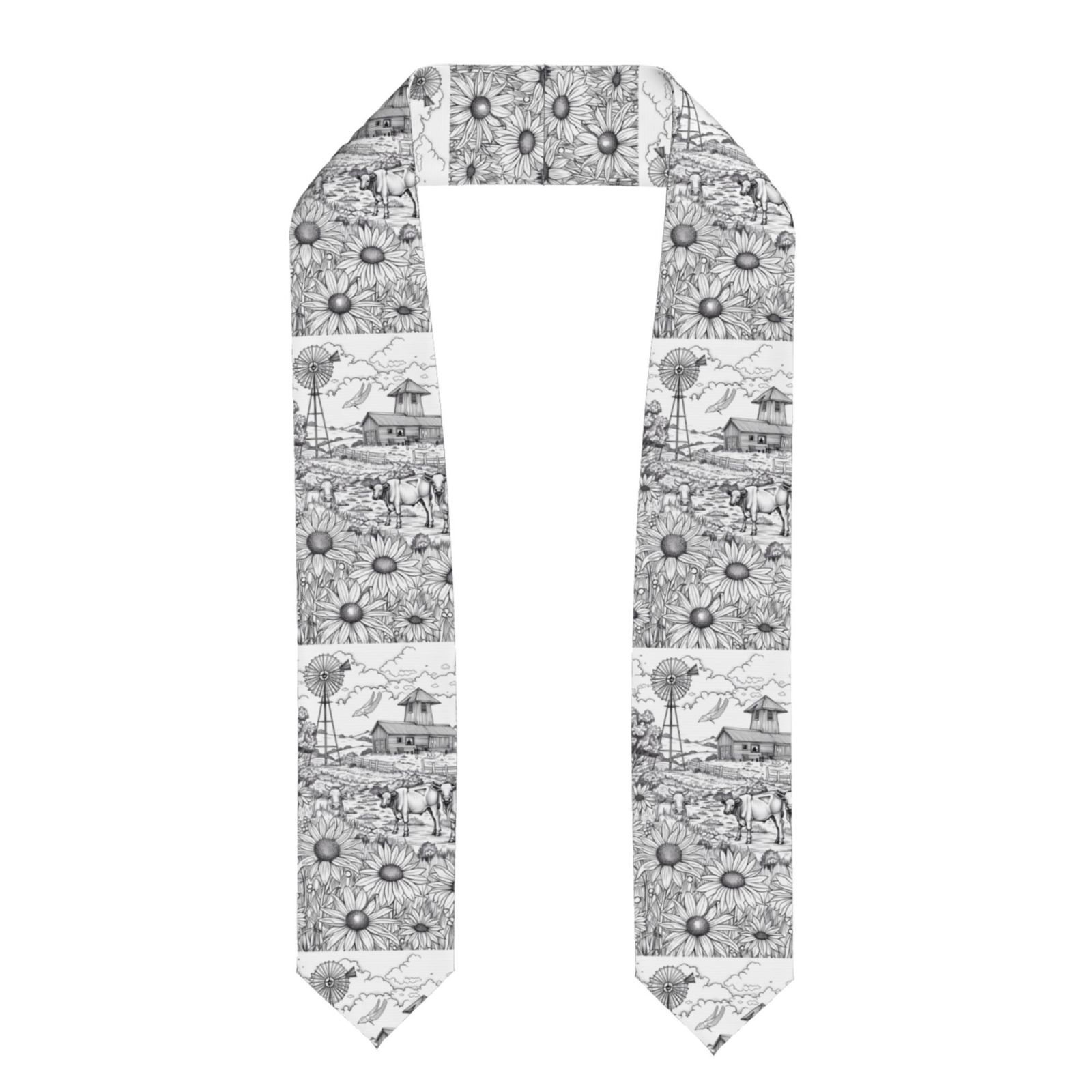 Matuu Country Farm Scene for Unisex Adult Graduation Stole 72” Long ...