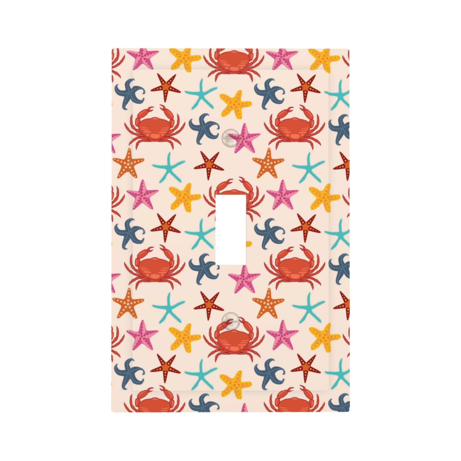 Matuu Crabs And Seastars for Modern Decorative Wall Plate Switch Plate ...