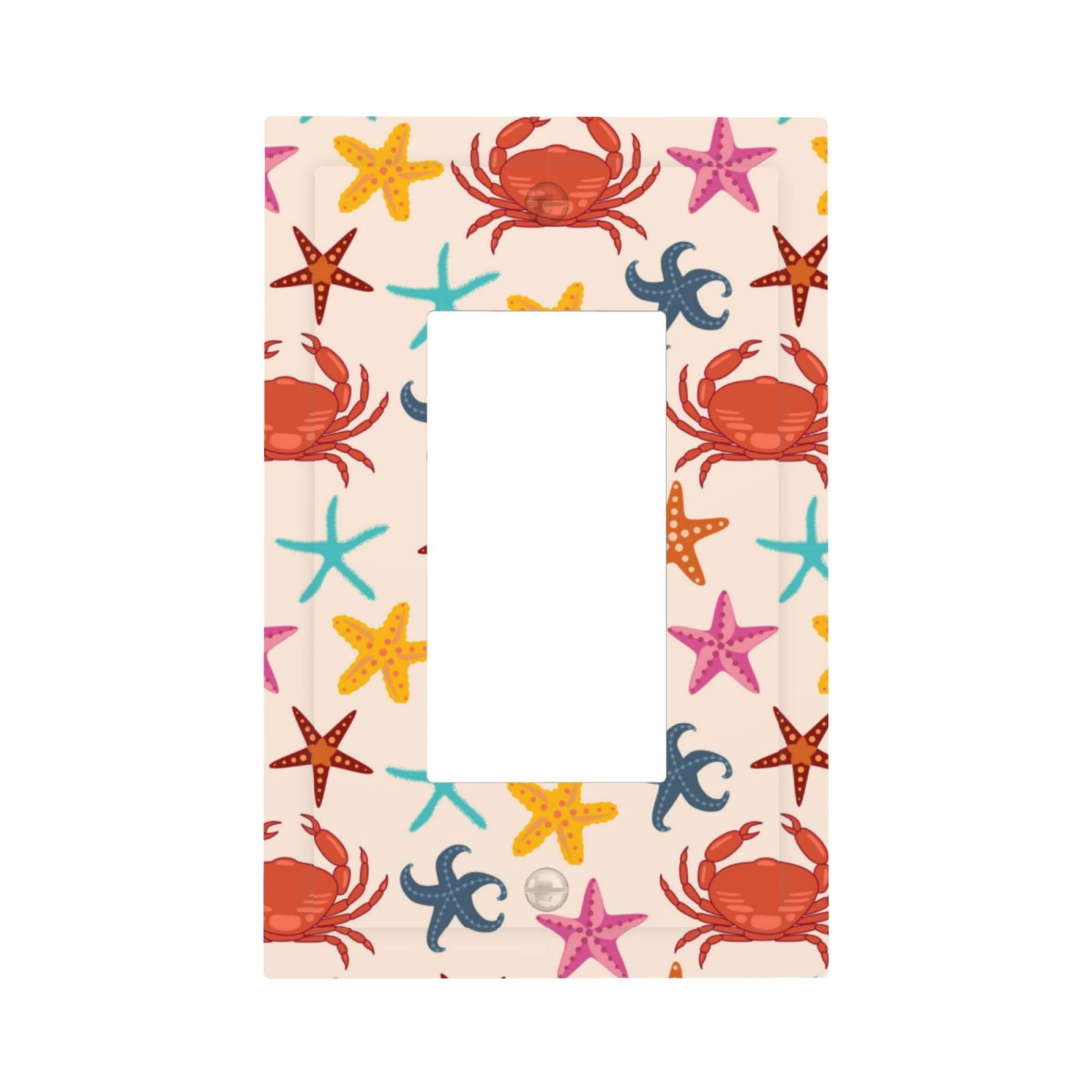 Matuu Crabs And Seastars for Modern Decorative Wall Plate Switch Plate ...