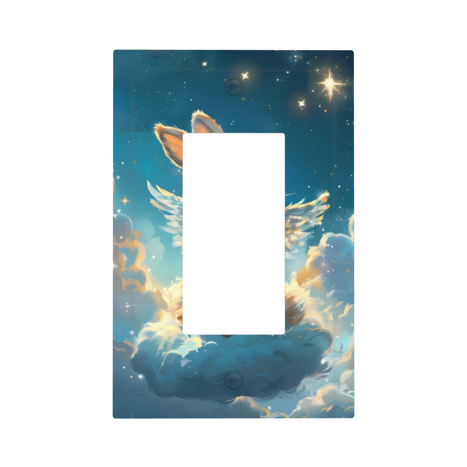 Matuu Cute Angel Winged Rabbit for Modern Decorative Wall Plate Switch ...