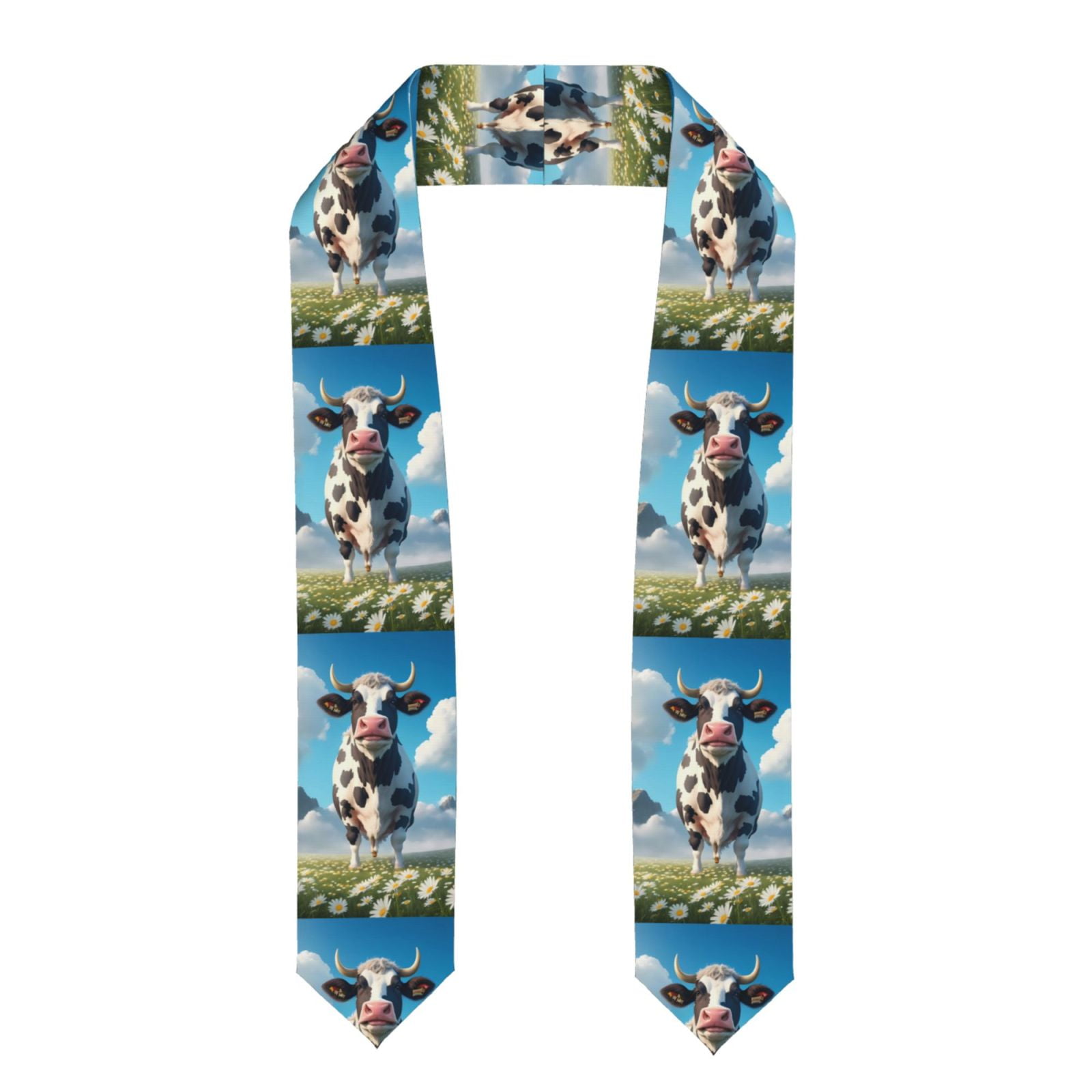Matuu Cute Daisy Cow A for Unisex Adult Graduation Stole 72” Long Shawl ...