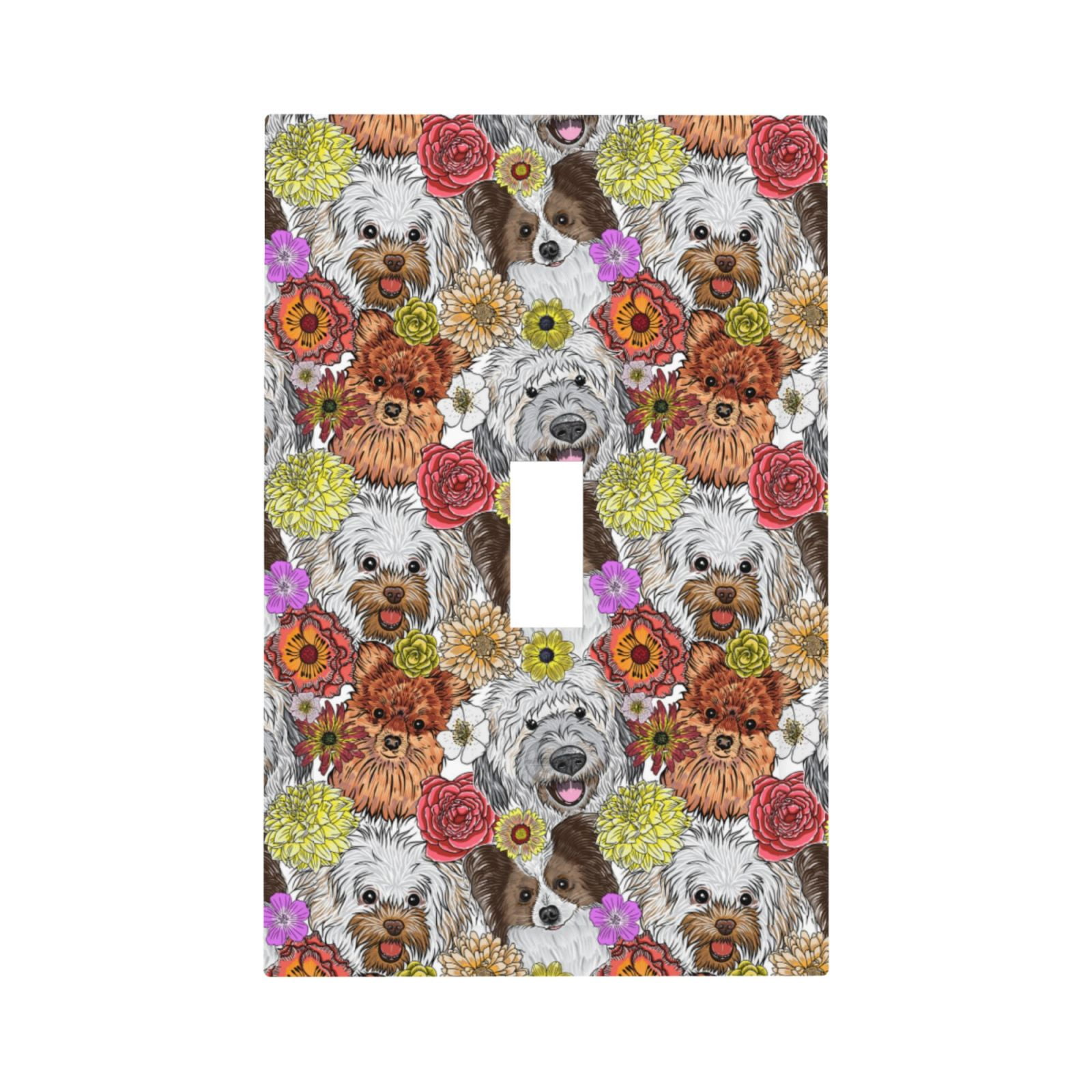 Matuu Cute Dogs Puppy for Modern Decorative Wall Plate Switch Plate ...