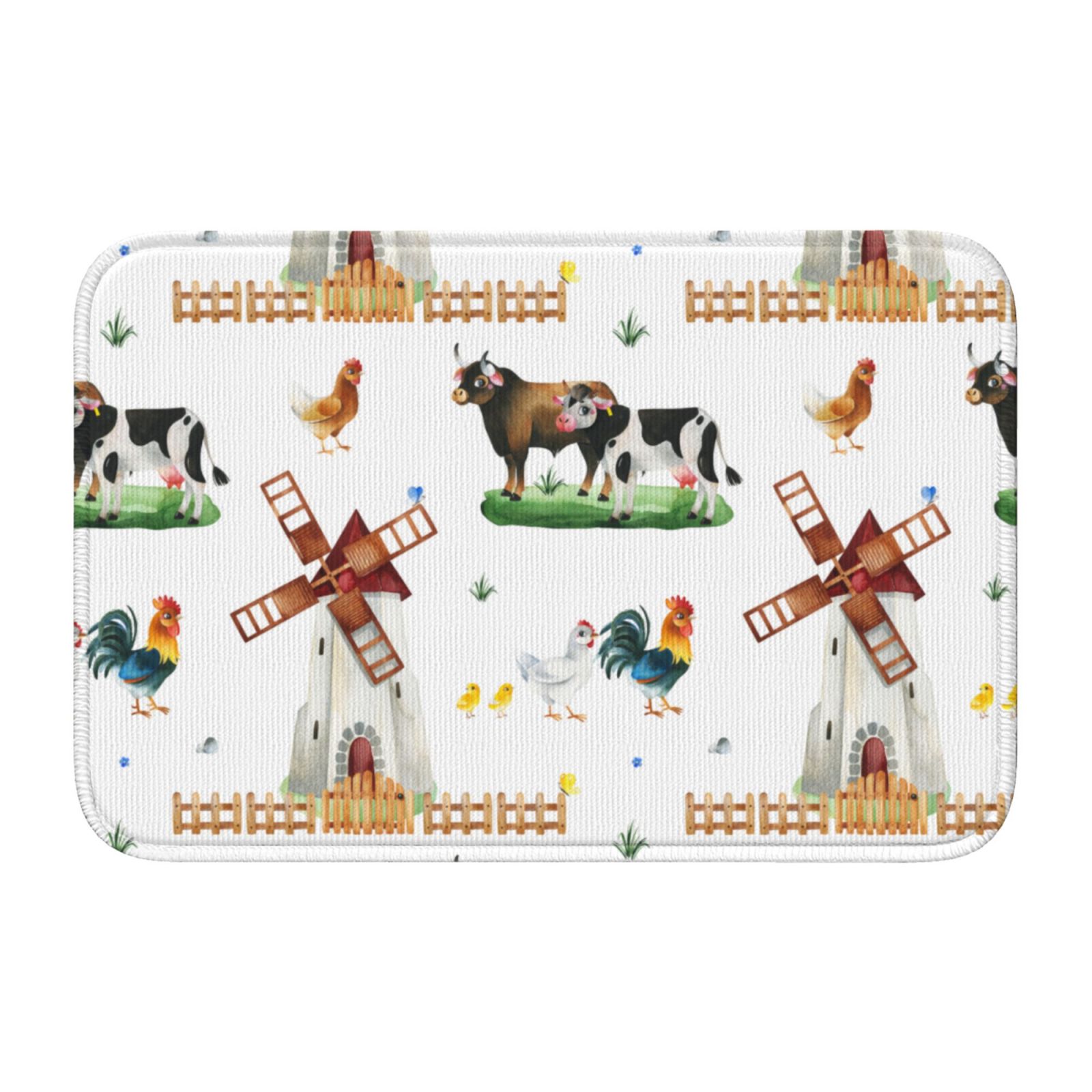 Matuu Cute Farm for Premium 40x60cm Mat Outdoor Entrance Welcome ...