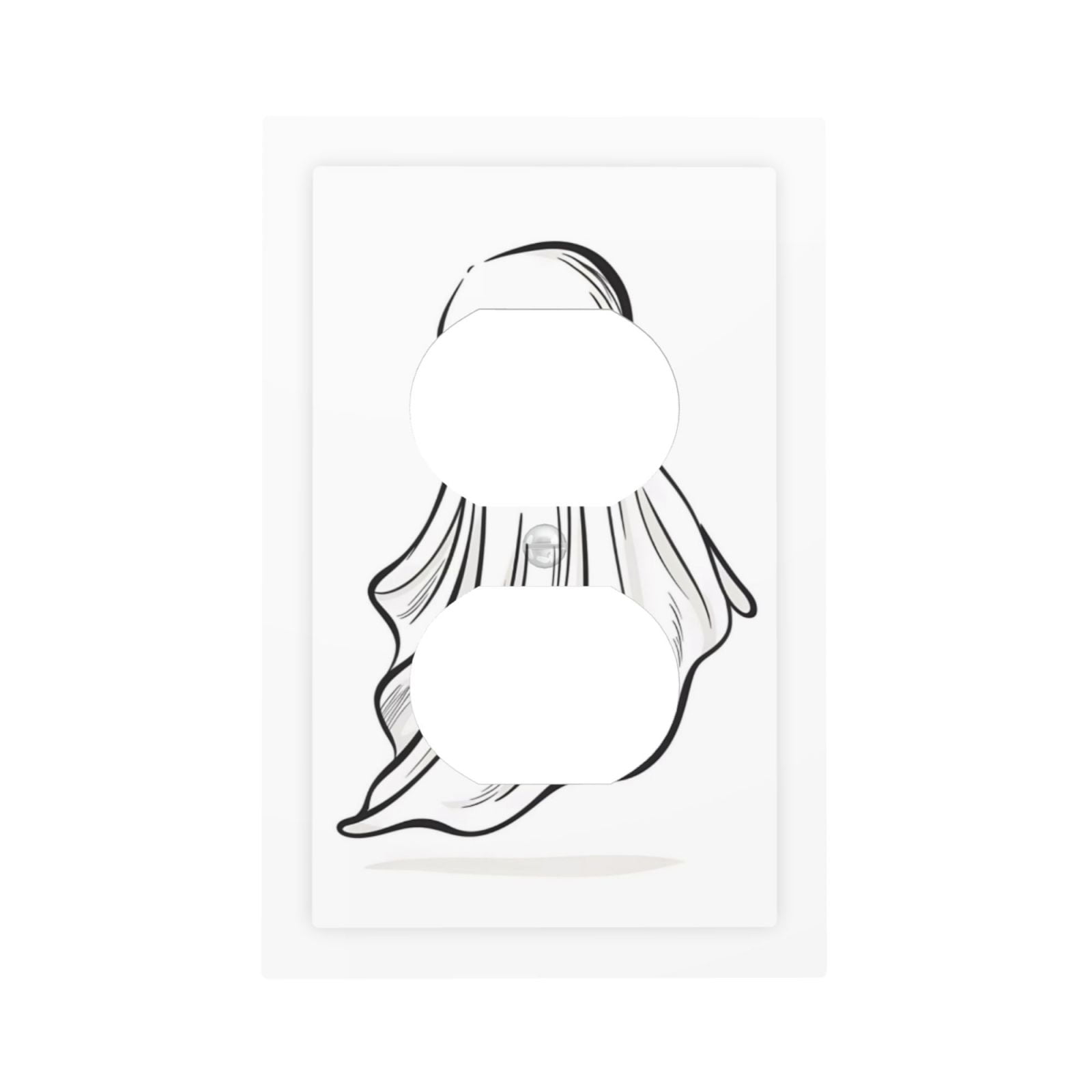Matuu Cute Ghost Simple Drawing for Modern Decorative Wall Plate Switch ...