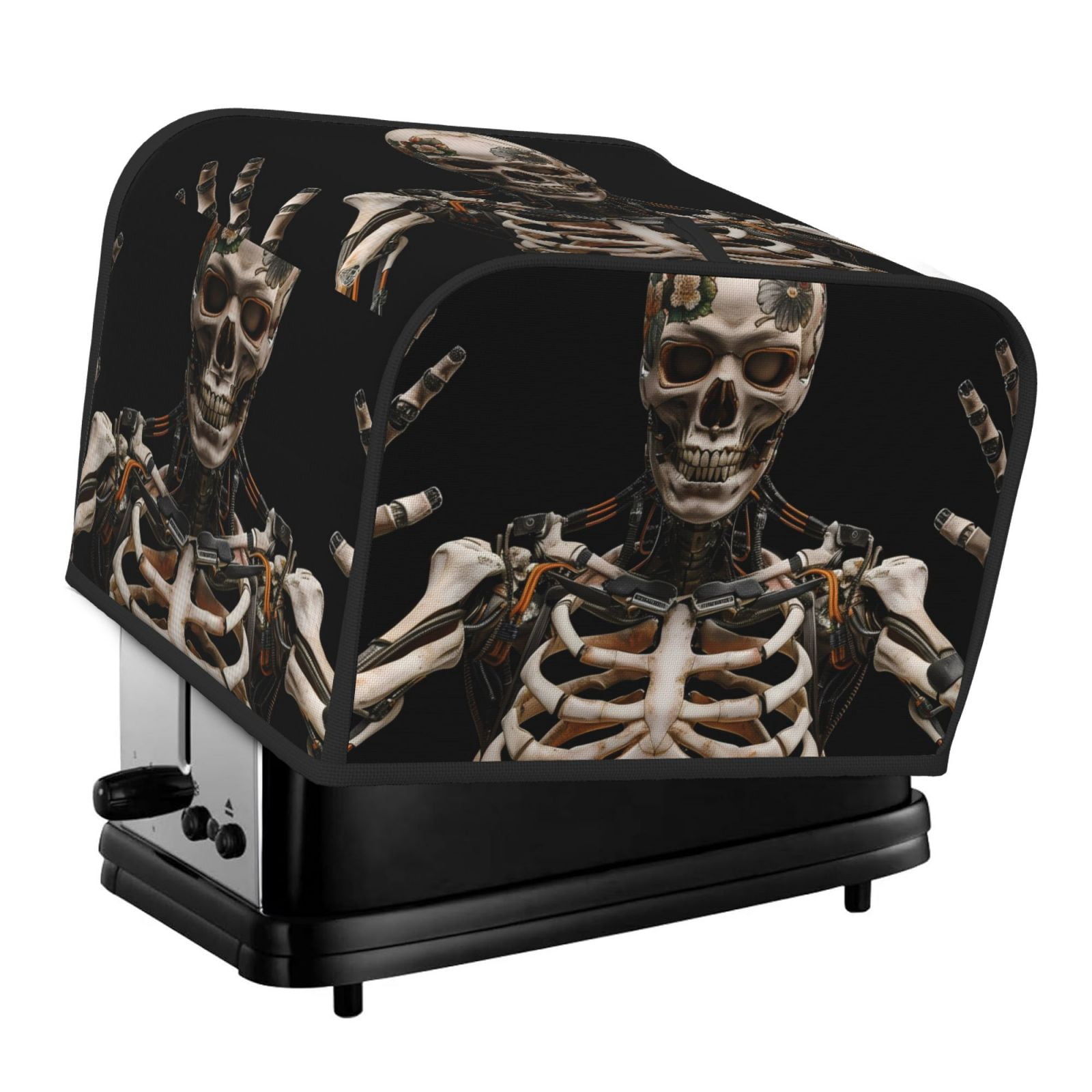 Matuu Cyber Skeleton With Tattoos for Universal 4 slice Toaster Cover ...