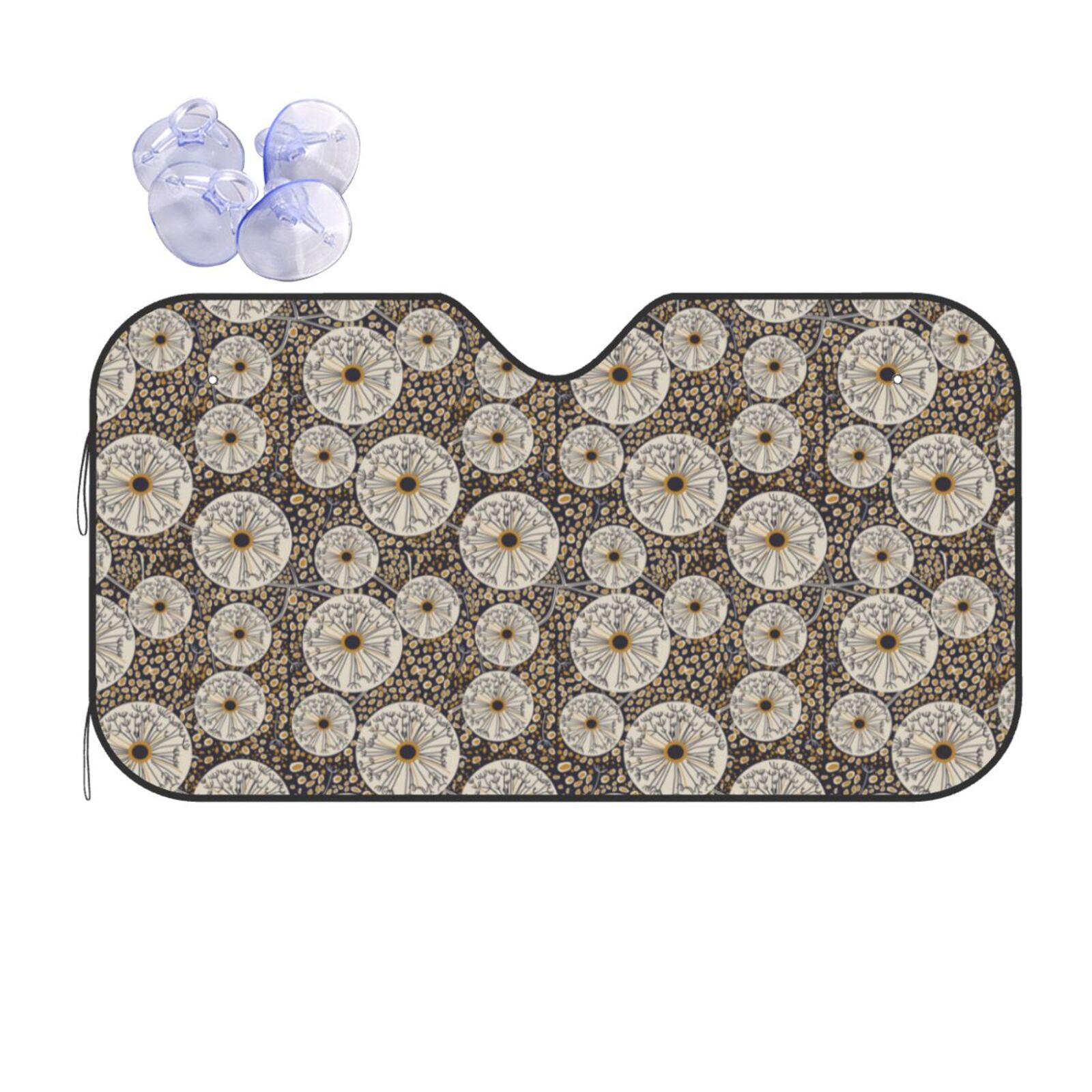 Matuu Dandelion Flower Print Foldable Front Window Car Windshield Sun ...