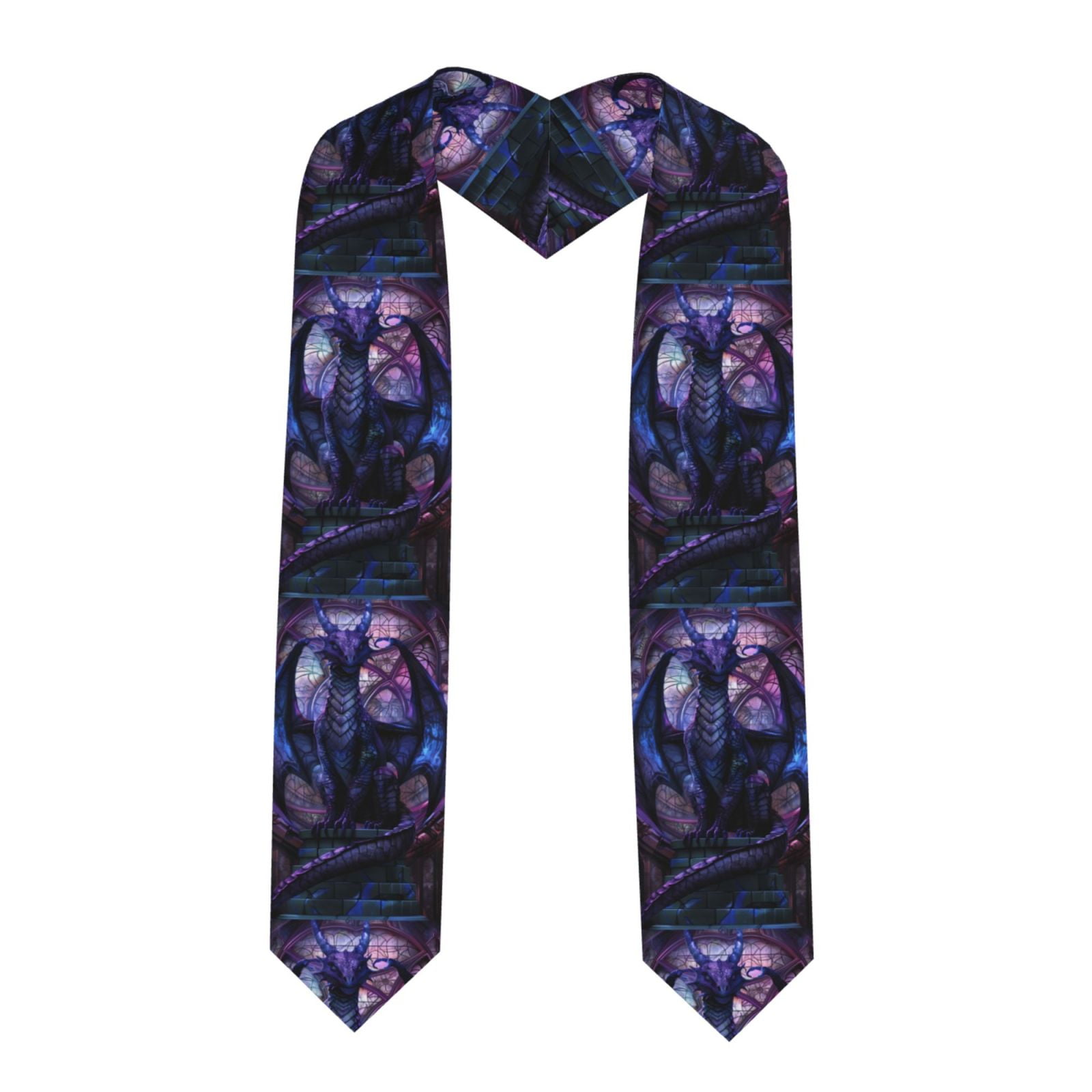 Matuu Fantasy Dragon In Cathedral for Unisex Adult Graduation Stole 72 ...