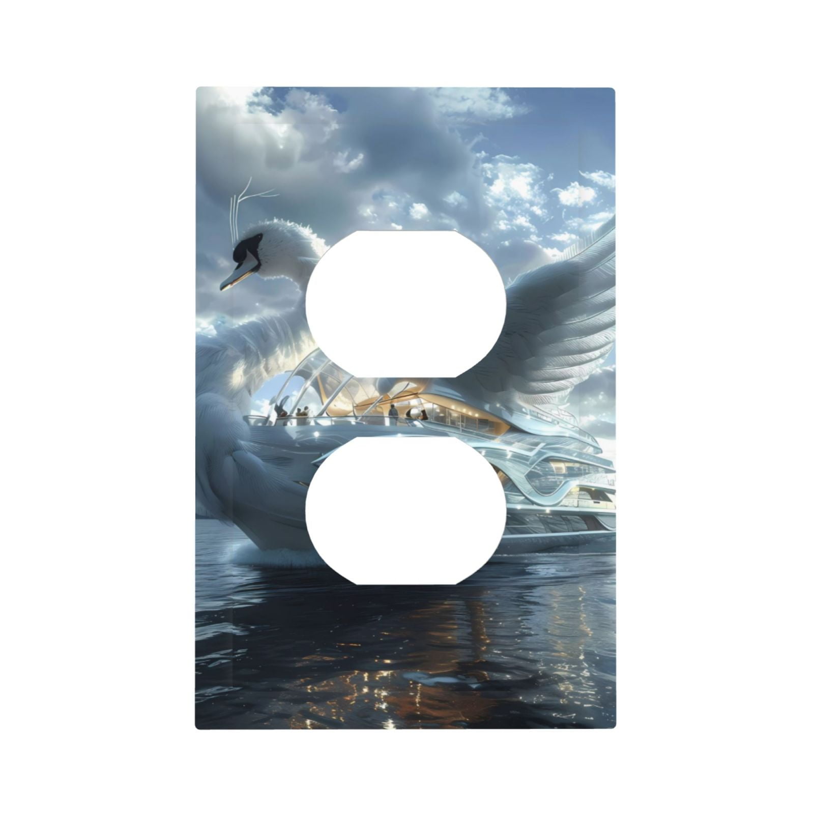 Matuu Fantasy Swan Yacht Design for Modern Decorative Wall Plate Switch ...