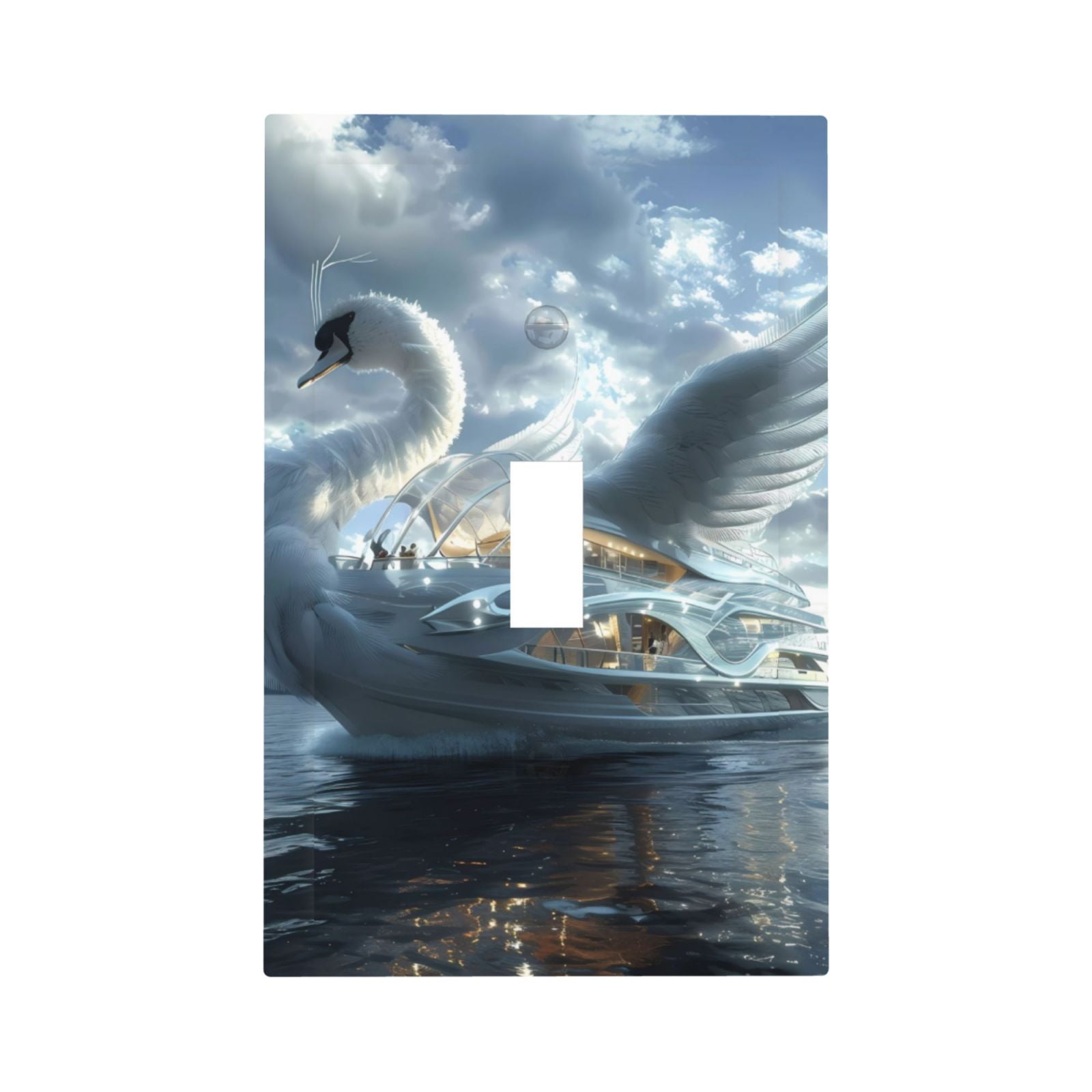 Matuu Fantasy Swan Yacht Design for Modern Decorative Wall Plate Switch ...