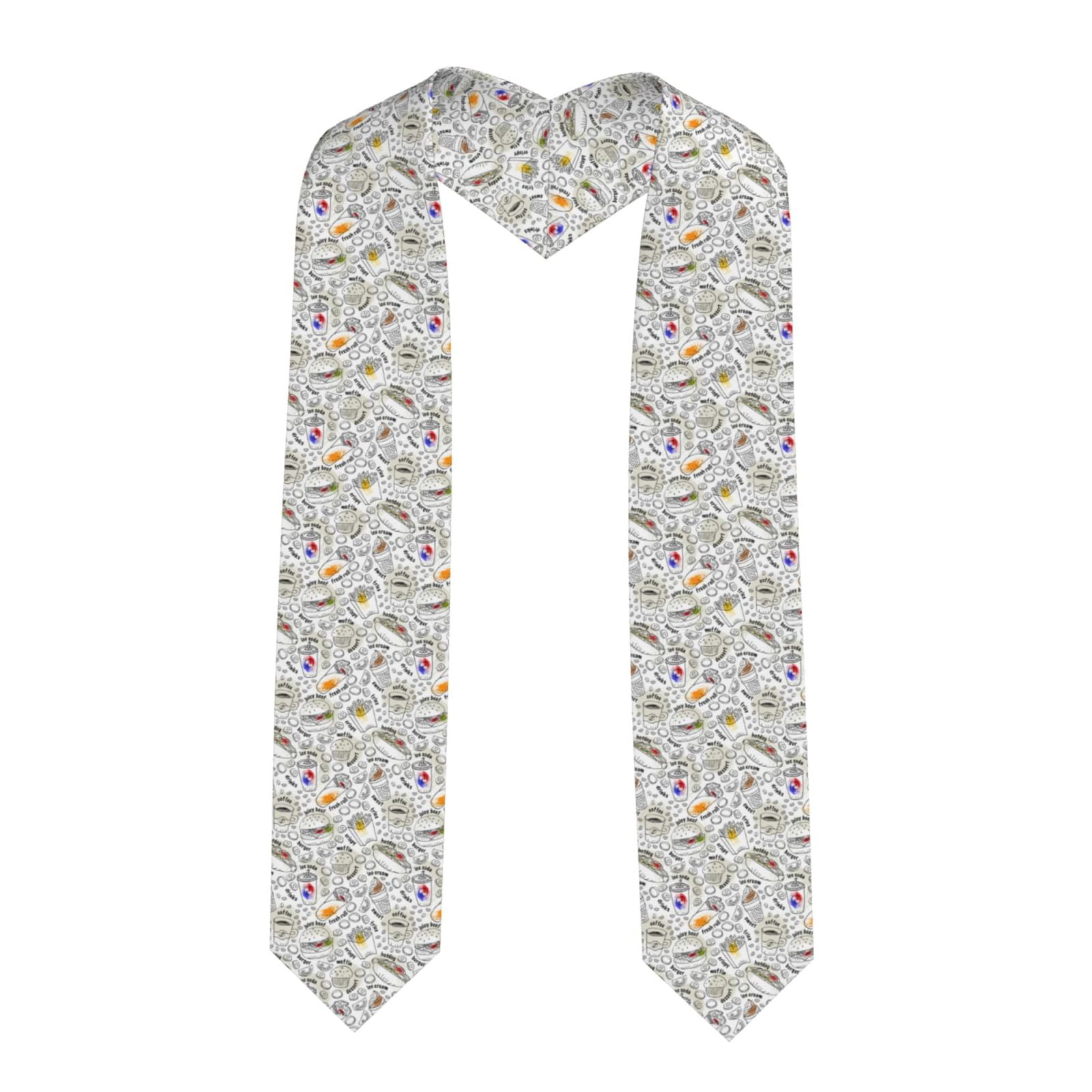 Matuu Fastfood 2 for Unisex Adult Graduation Stole 72” Long Shawl for ...