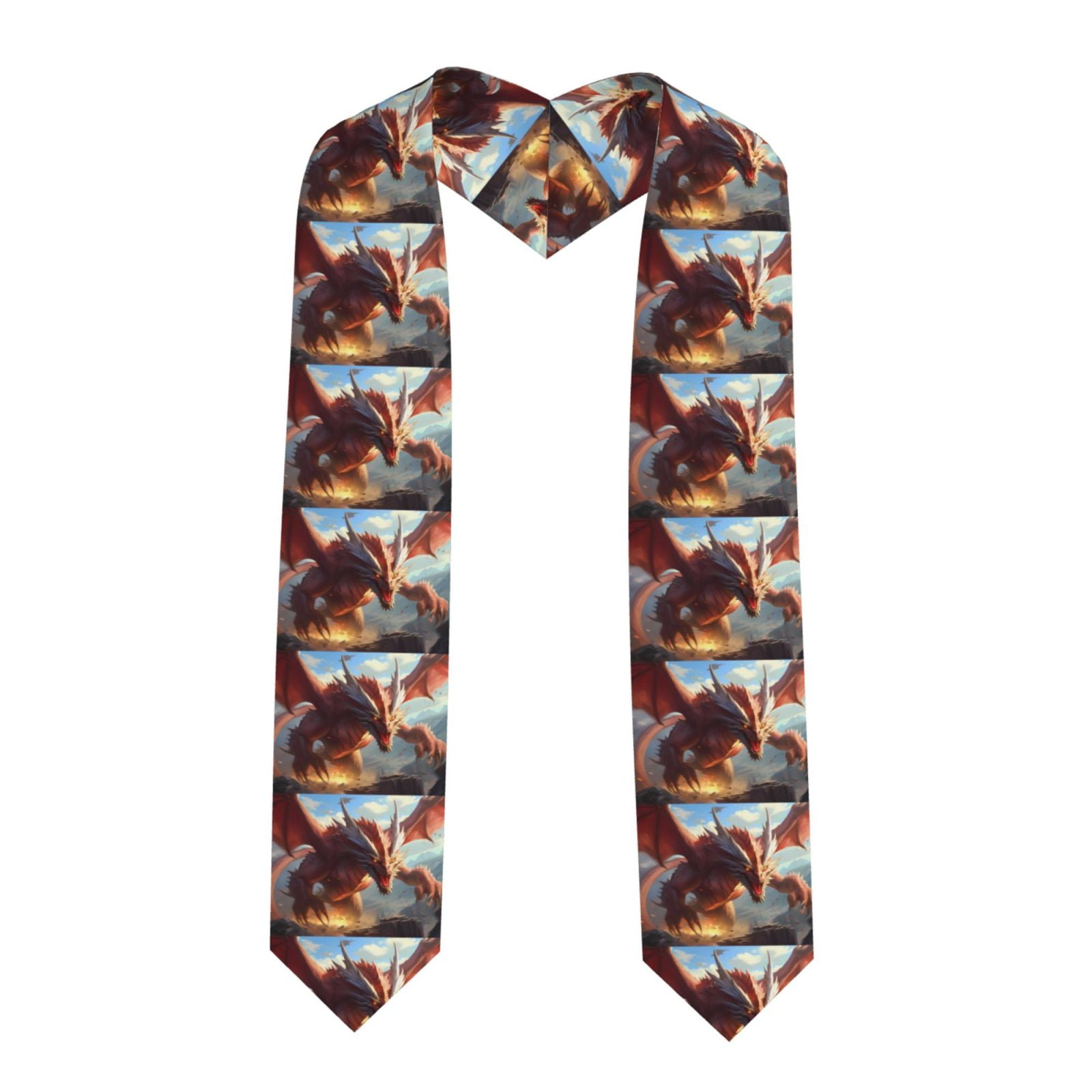 Matuu Ferocious Dragon Fury for Unisex Adult Graduation Stole 72” Long ...