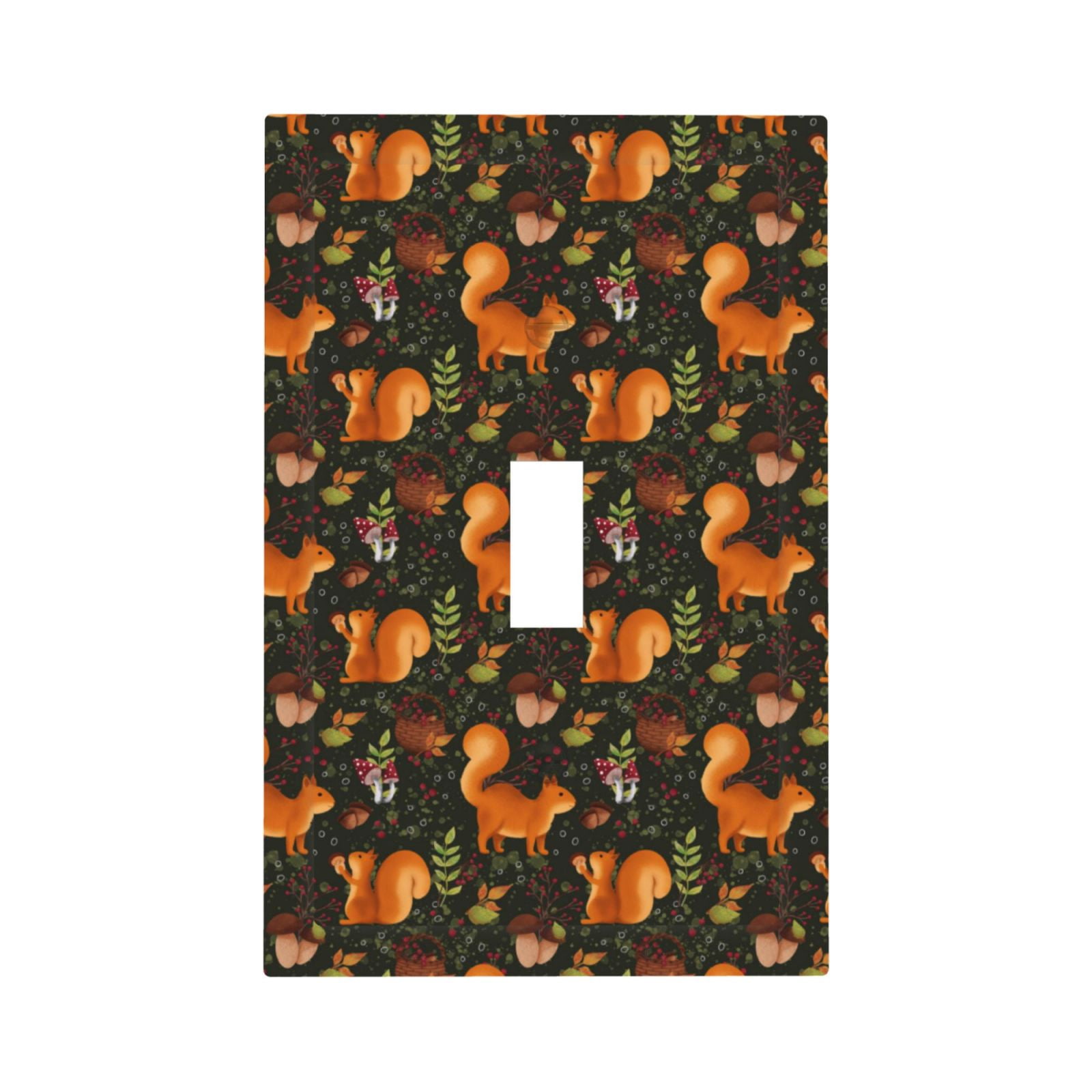 Matuu Festive Squirrels Dark Forest for Modern Decorative Wall Plate ...