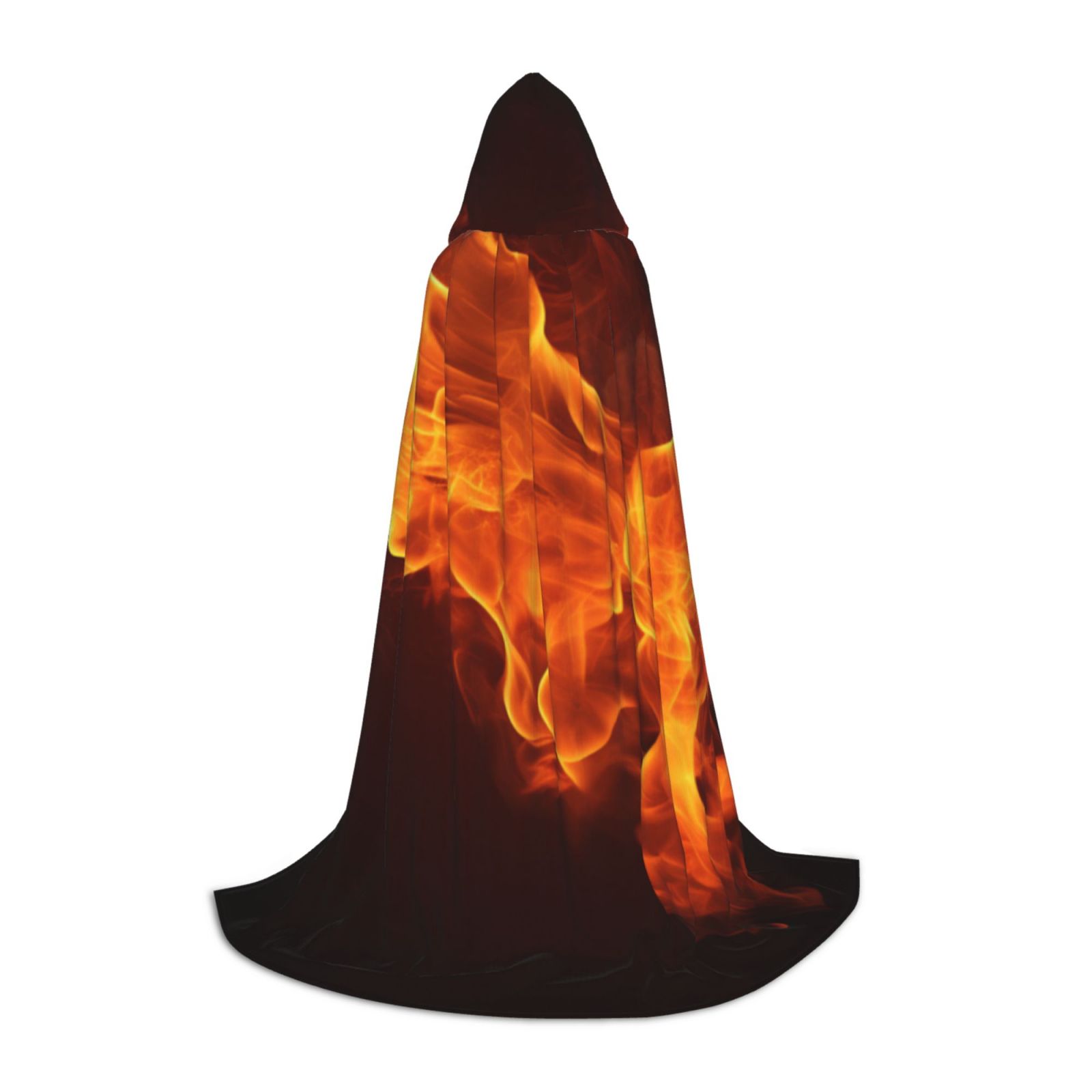 Matuu Fiery Orange Flames Energy for Hooded Cape For Teenagers Unisex ...