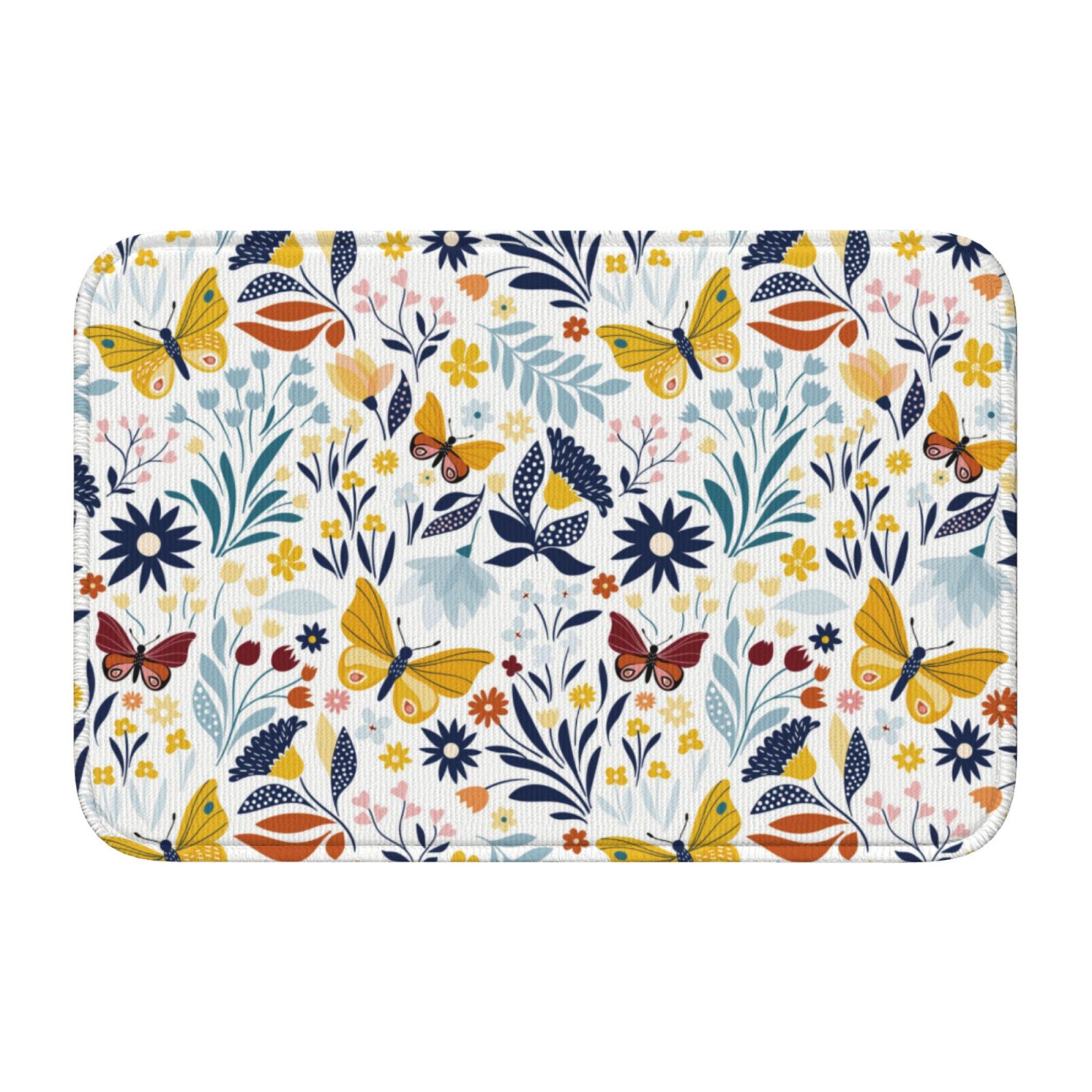 Matuu Flowers Butterfly for Premium 40x60cm Mat Outdoor Entrance ...