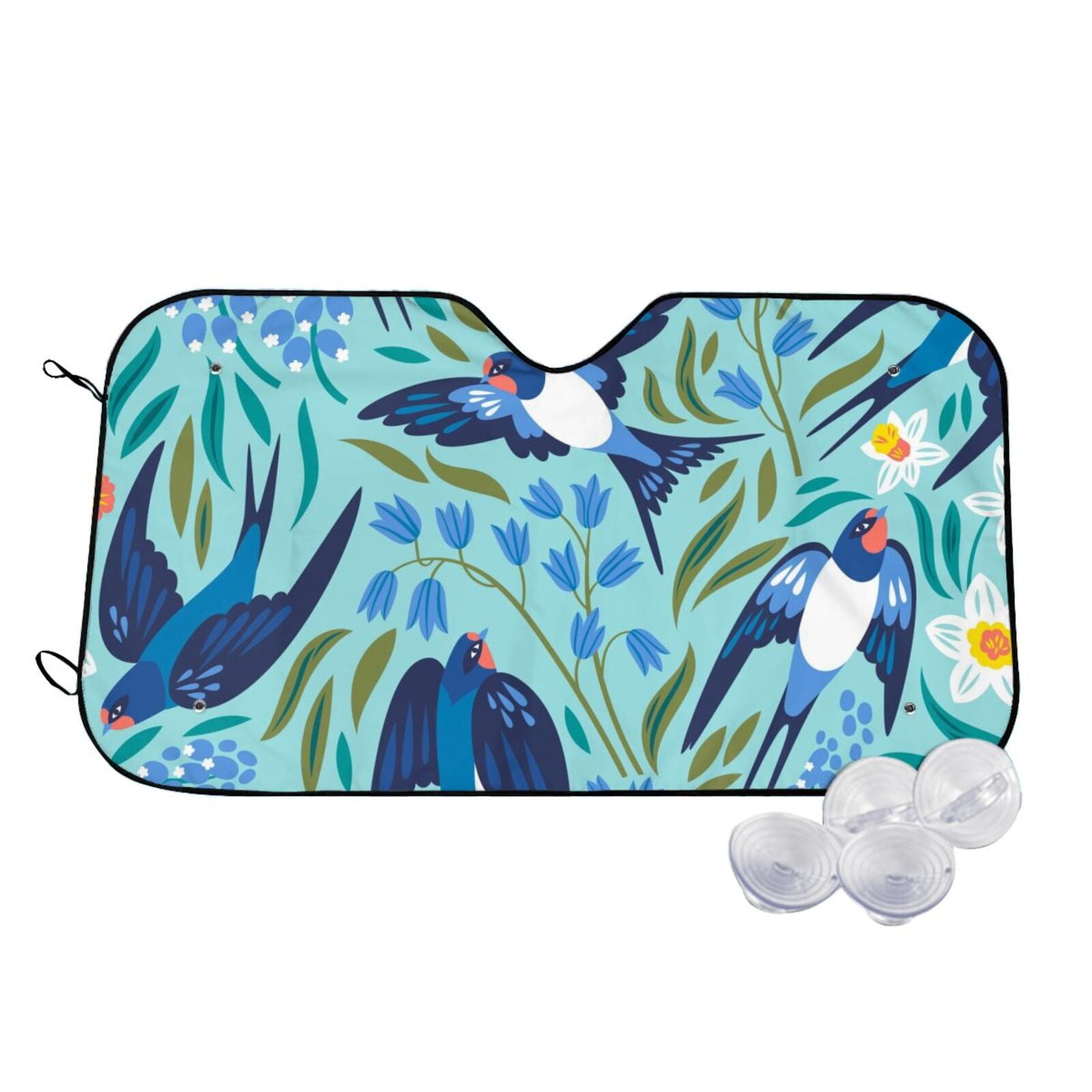 Matuu Flying Swallows for car front window insulated sunshade, fits ...