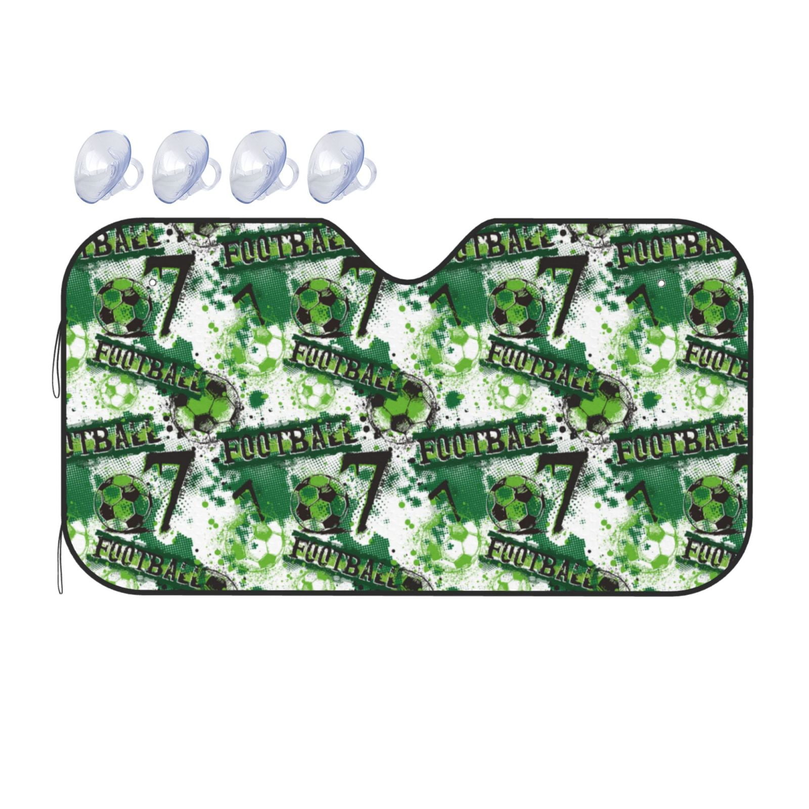Matuu Football 7 Print Foldable Front Window Car Windshield Sun Shade ...