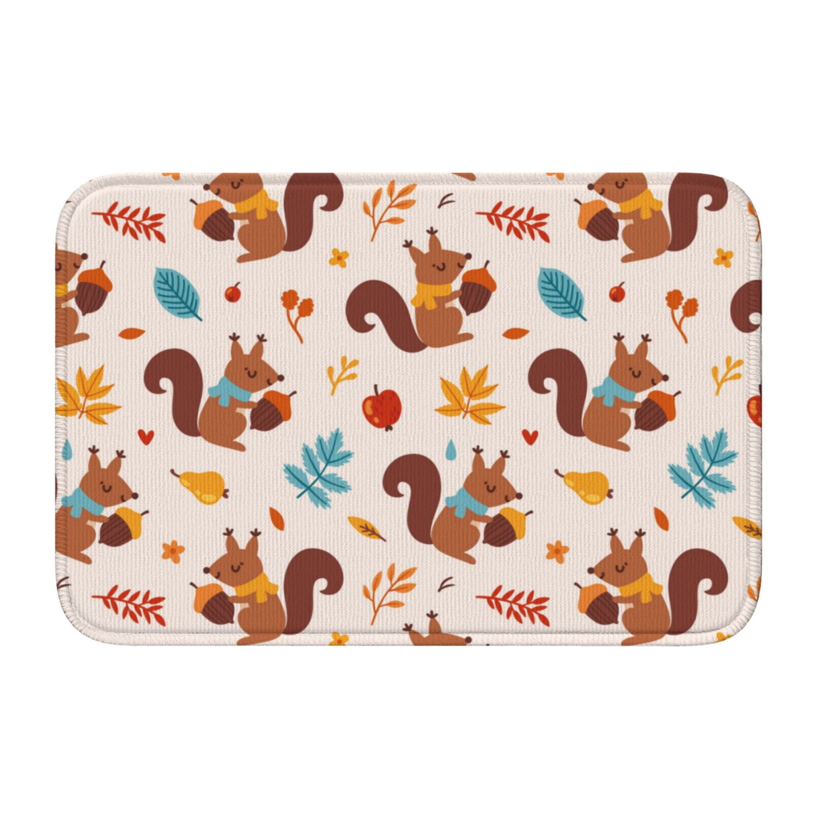 Matuu Forest Squirrel Nuts for Premium 40x60cm Mat Outdoor Entrance ...