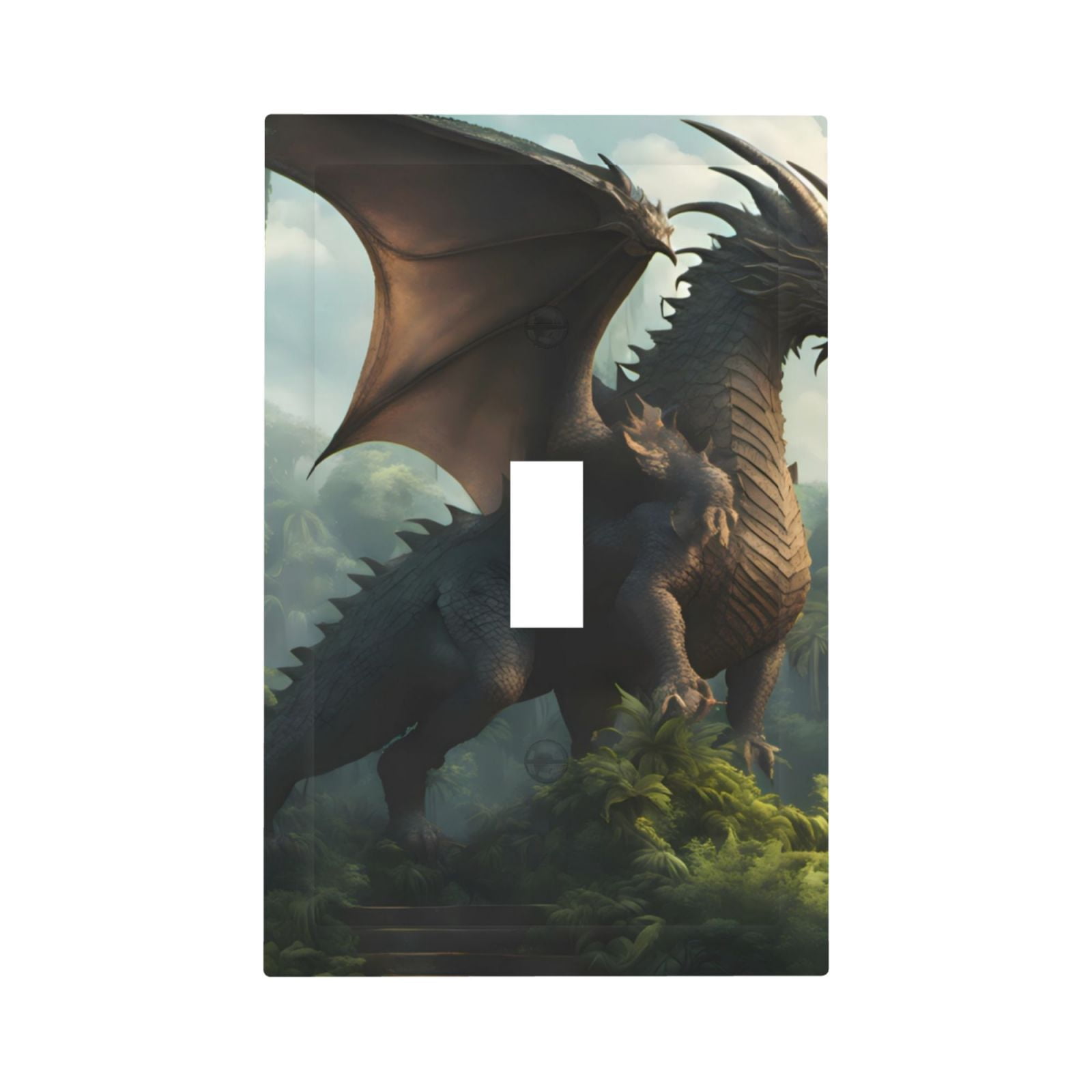 Matuu Forest Stone-Colored Dragon for Modern Decorative Wall Plate ...