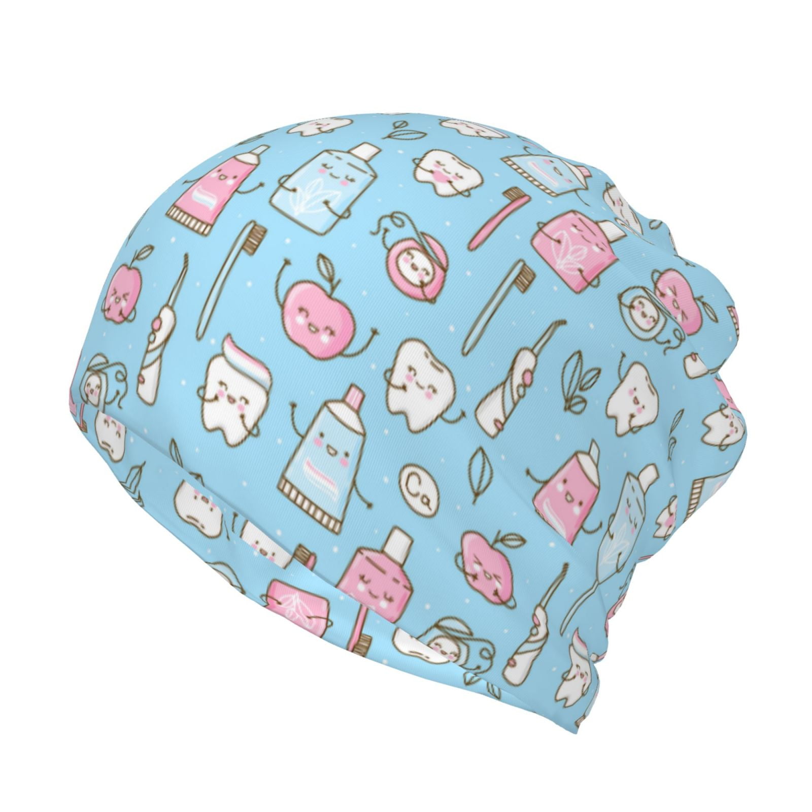 Matuu Funny Cute Teeth for Slouchy Beanie Hat for Men and Women Stretch ...