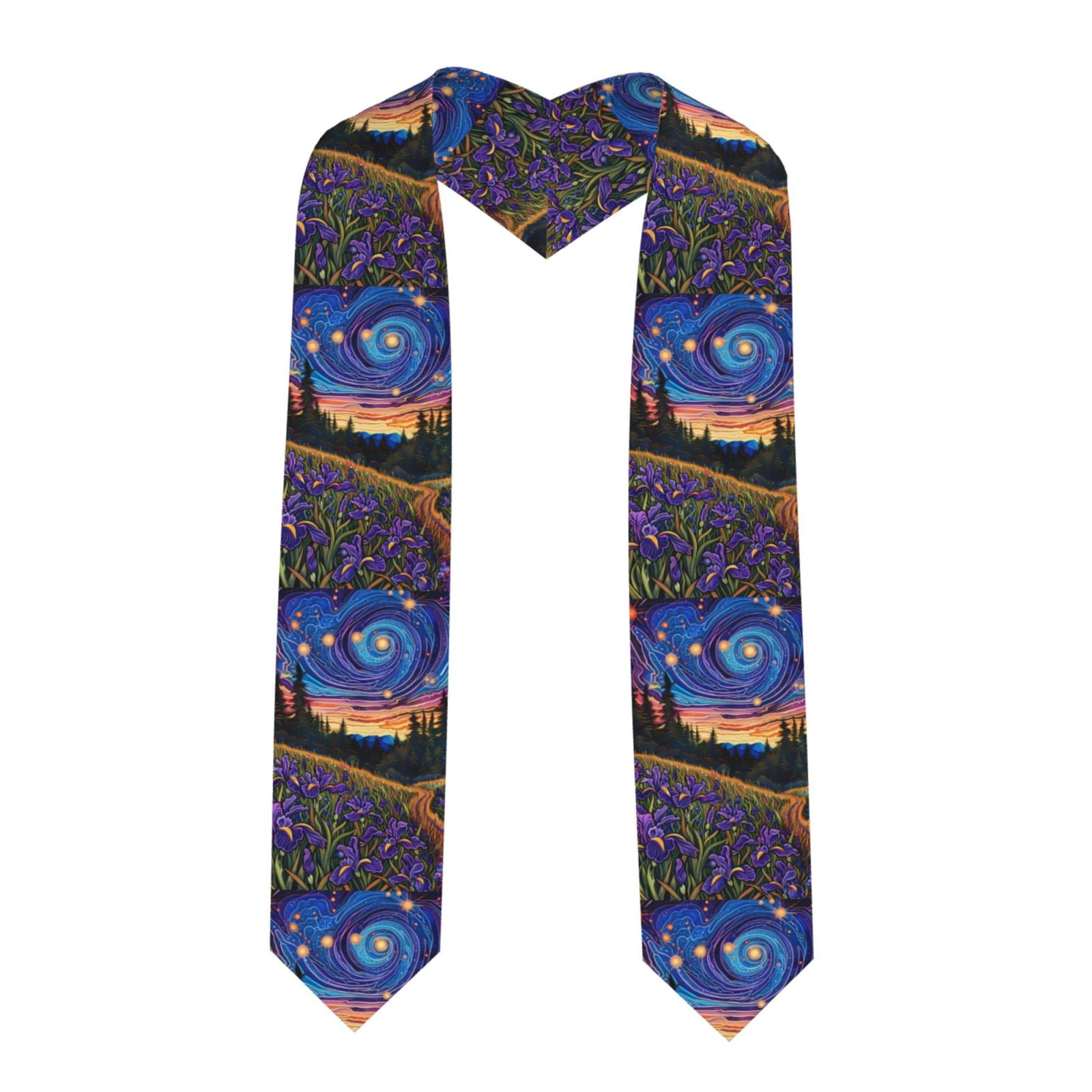 Matuu Galactic Night Over Meadow for Unisex Adult Graduation Stole 72 ...