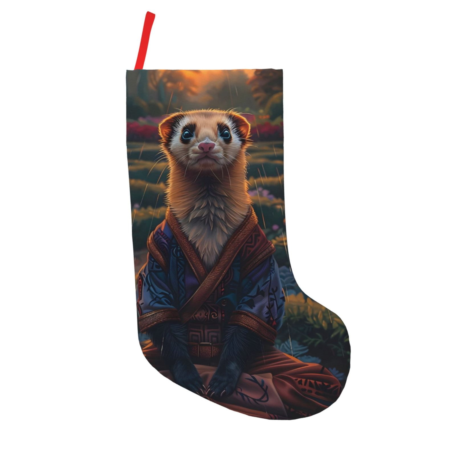 Matuu Garden Meditating Weasel for 18" Christmas Stocking Classic Large ...