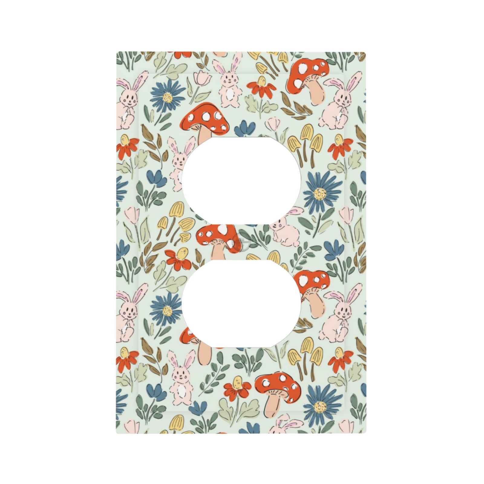 Matuu Garden Of Little Bunnies for Modern Decorative Wall Plate Switch ...