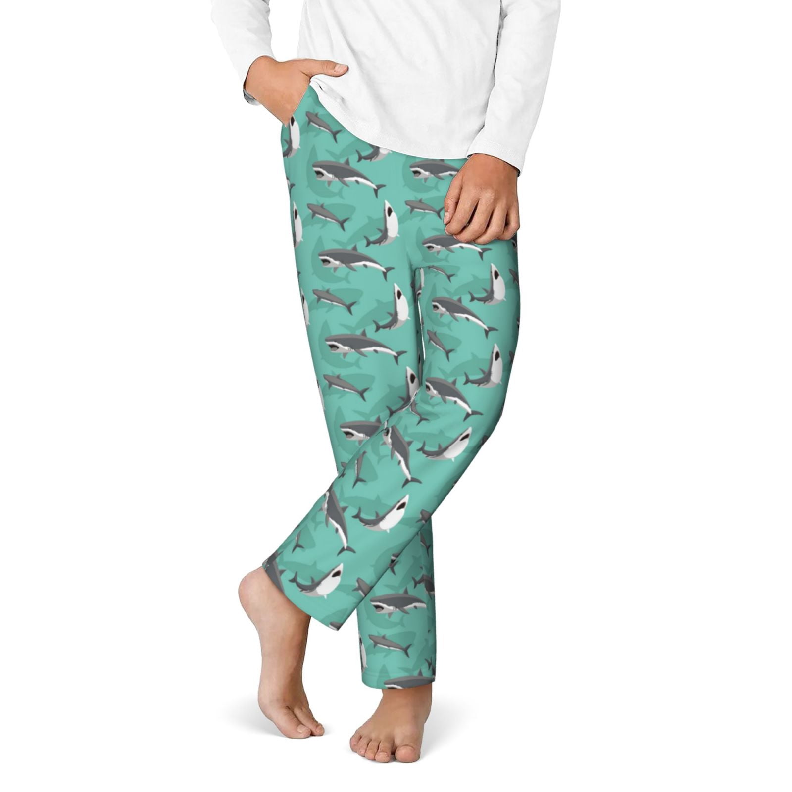 Matuu Great White Shark for Casual pants for teens Teen lounge pants ...