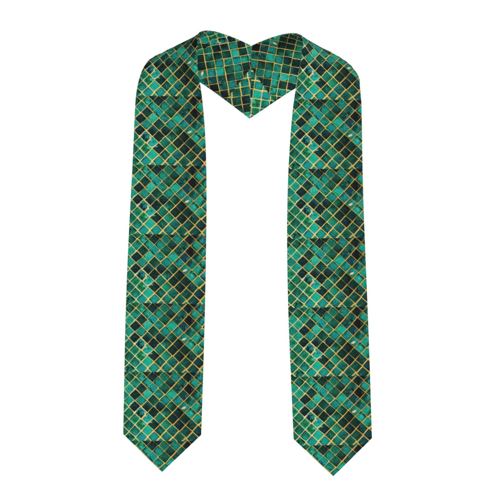 Matuu Green Mosaic Glass for Unisex Adult Graduation Stole 72” Long ...