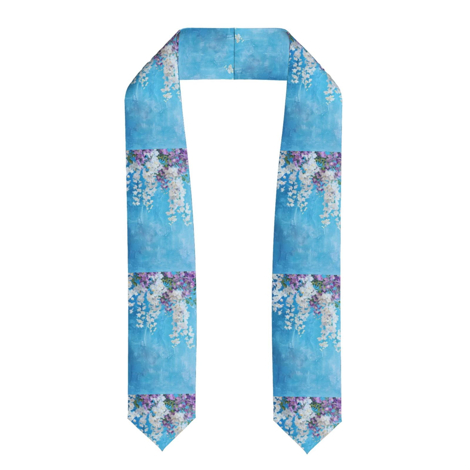 Matuu Hanging Orchids Floral Blue for Unisex Adult Graduation Stole 72 ...