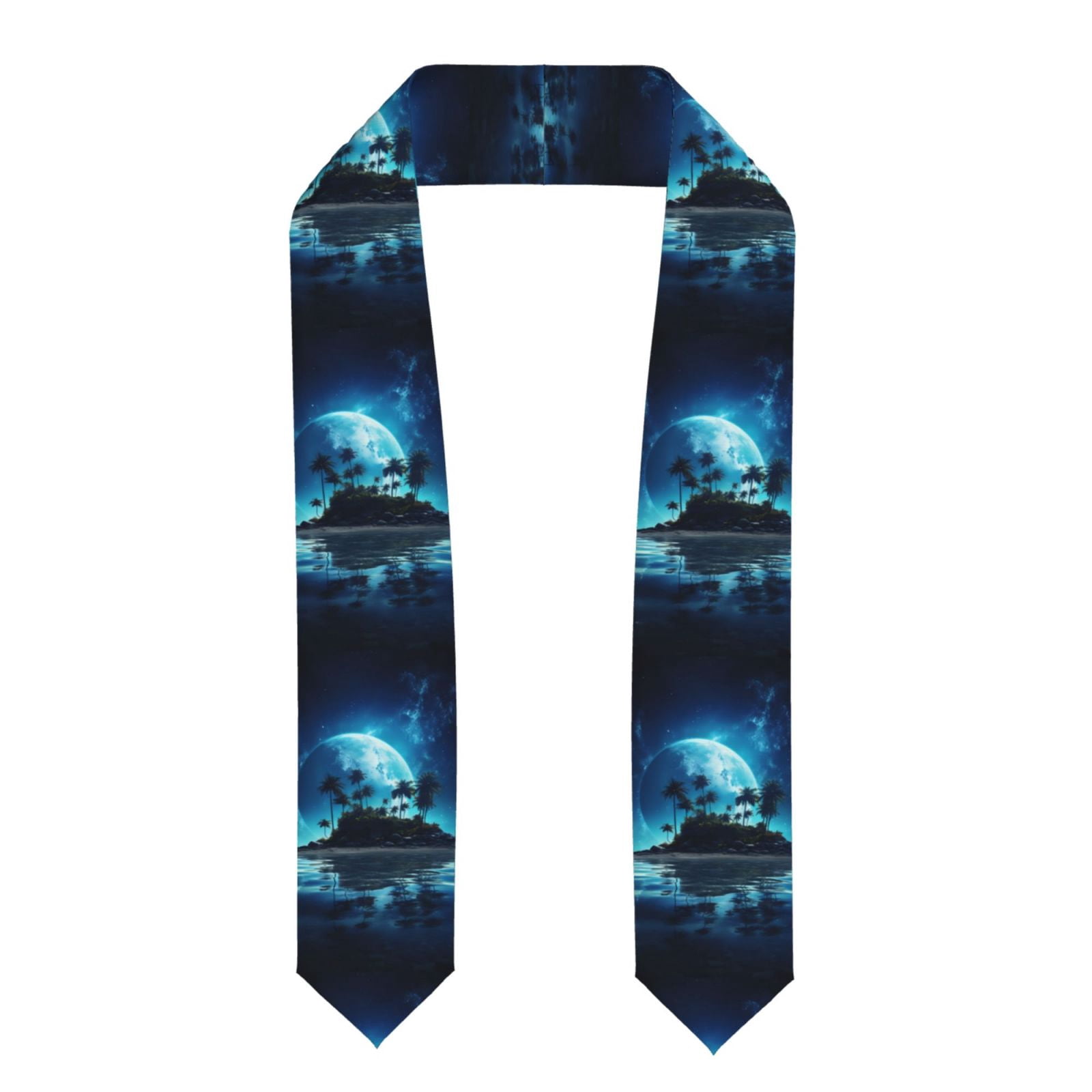 Matuu Hawaiian Beach Pirate Moon for Unisex Adult Graduation Stole 72 ...