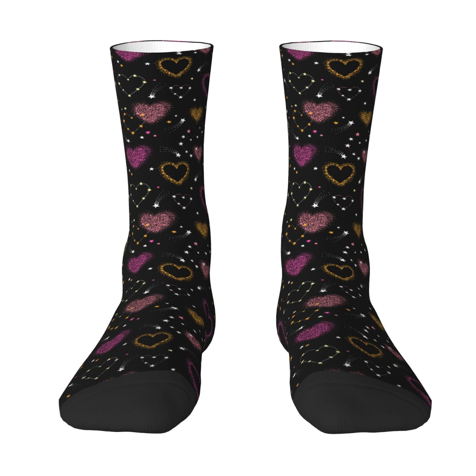 Matuu Heart and Stars for Men's Athletic,Crew Soft Moisture-wicking ...