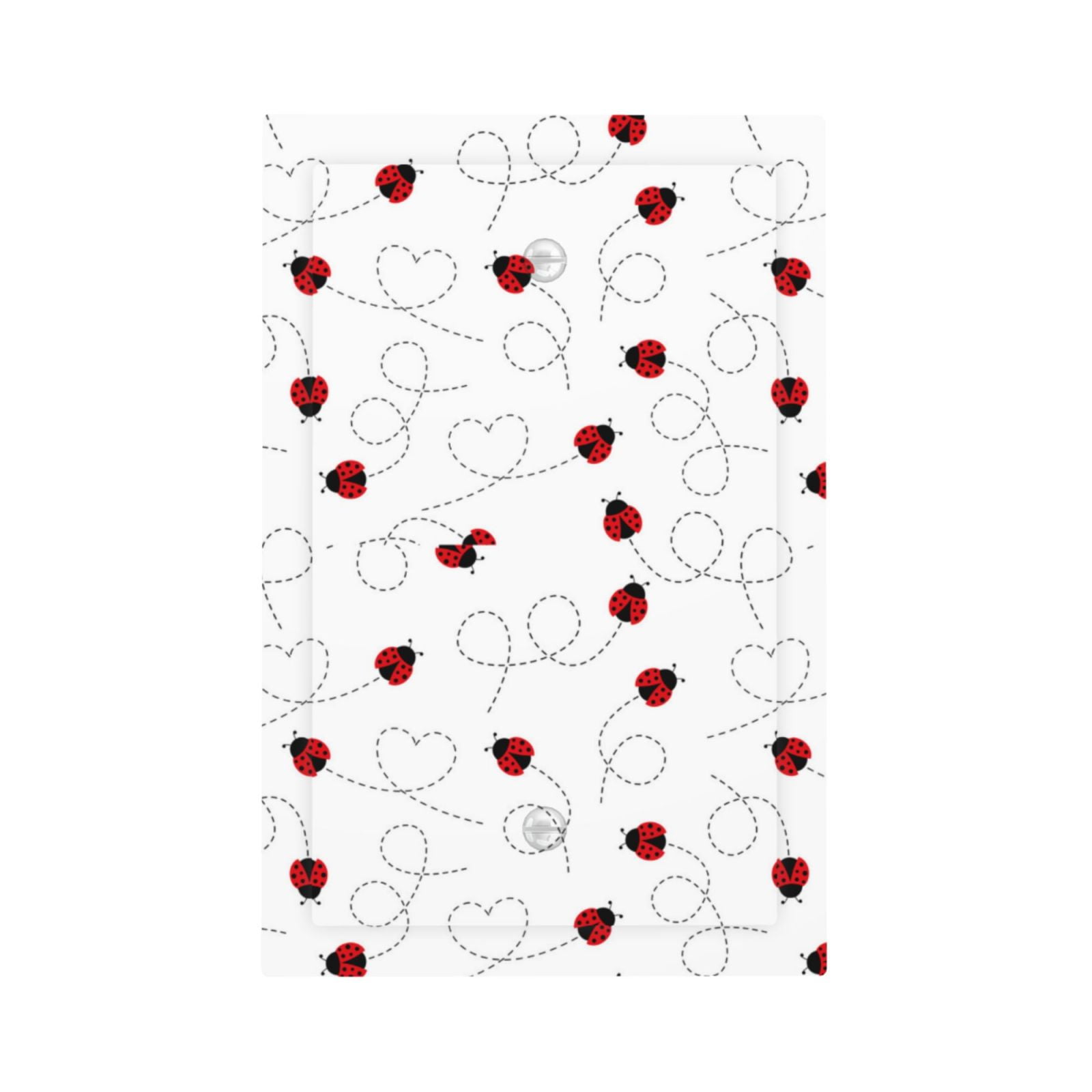 Matuu Ladybugs Flying On Dotted Route for Modern Decorative Wall Plate ...