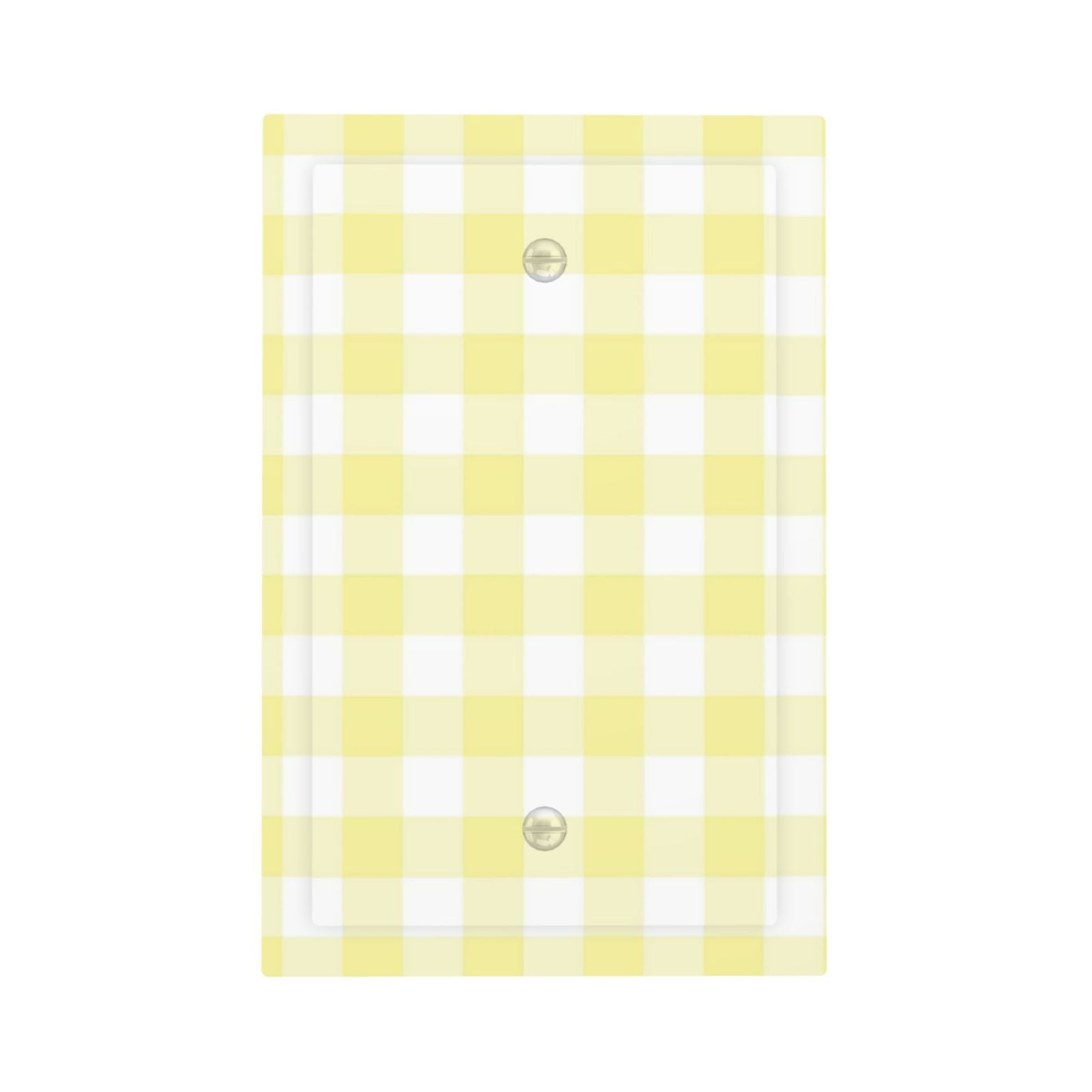 Matuu Lemon Yellow Checkboard for Modern Decorative Wall Plate Switch ...