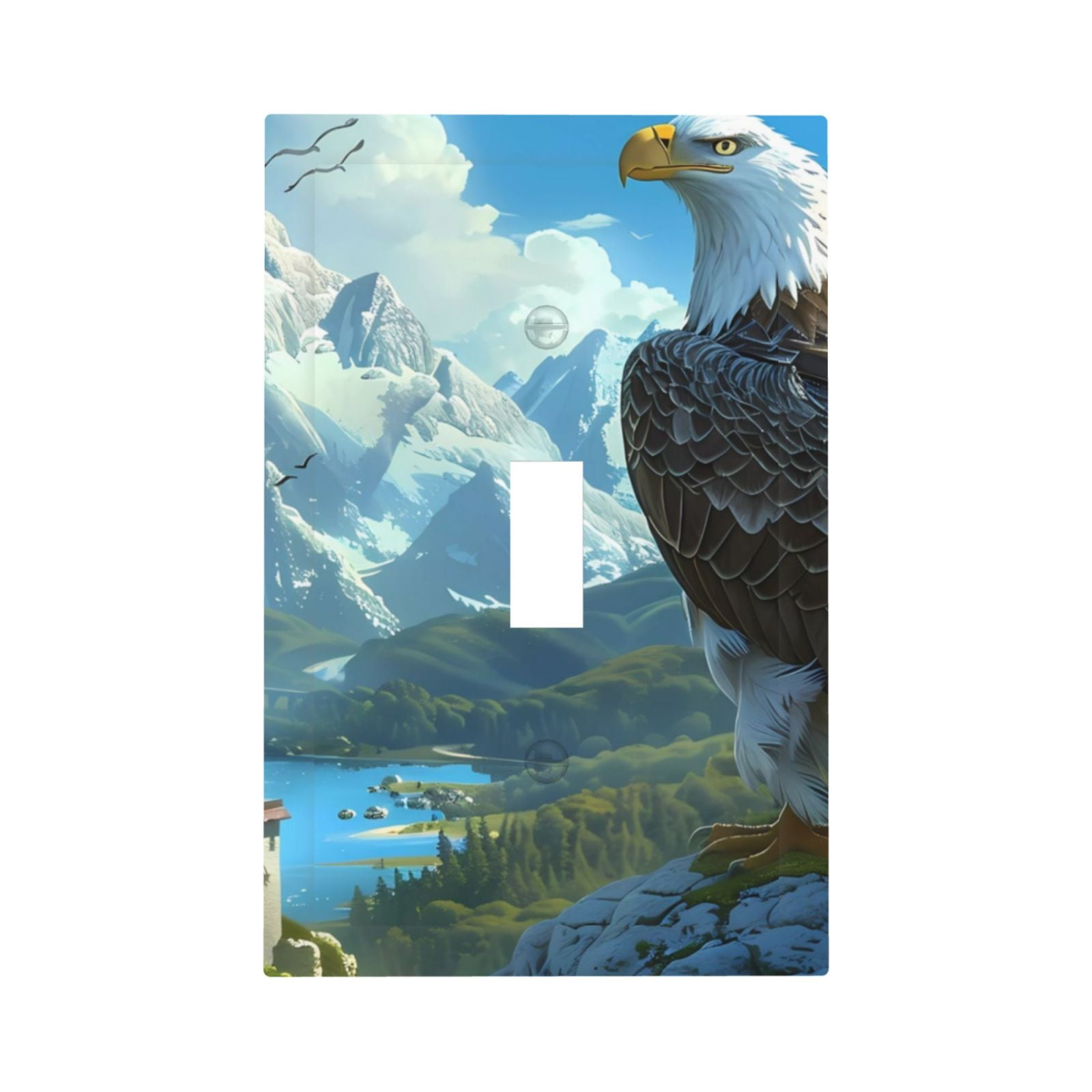 Matuu Majestic Eagle Over Castle for Modern Decorative Wall Plate ...