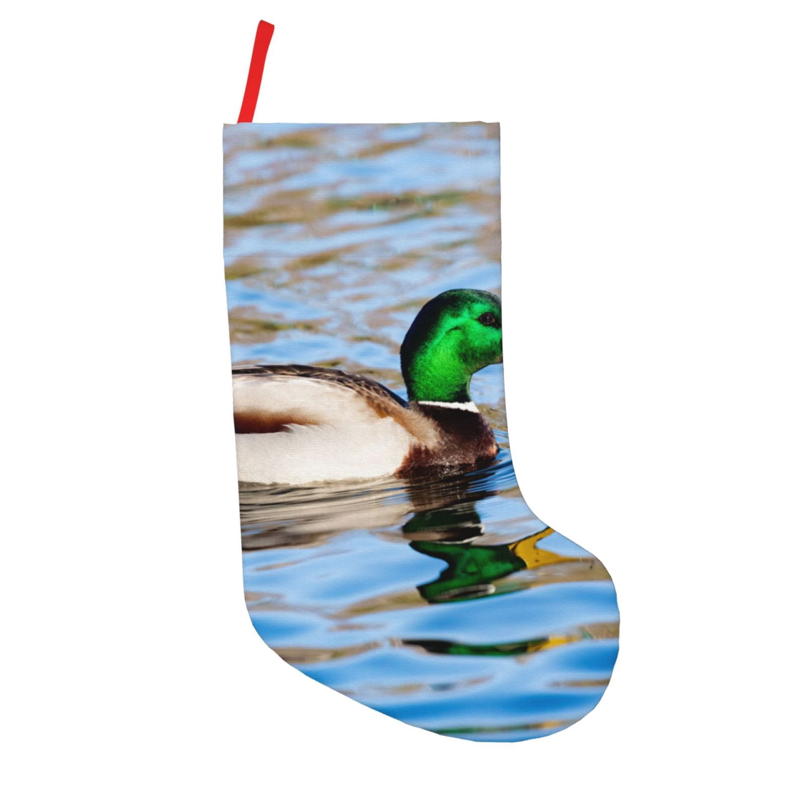 Matuu Mallard Duck Swimming In A River for 18" Christmas Stocking ...