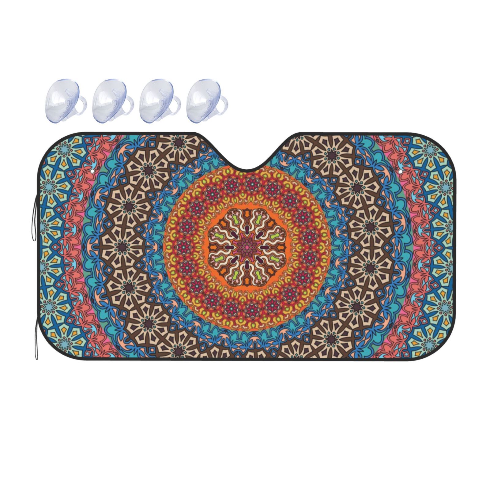 Matuu Mandala Print Foldable Front Window Car Windshield Sun Shade ...