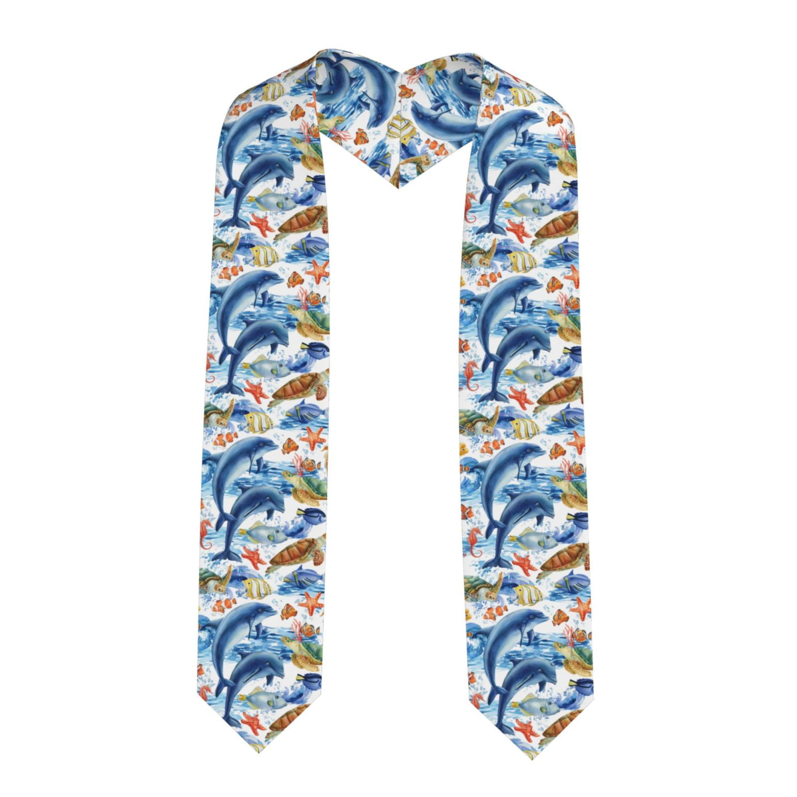 Matuu Marine Animals For Unisex Adult Graduation Stole 72” Long Shawl