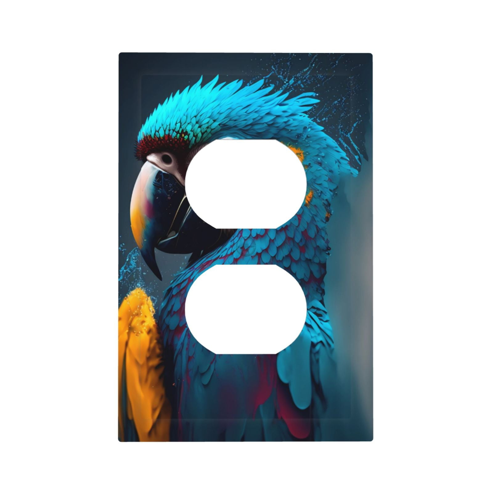 Matuu Modern Style Blue Parrot for Modern Decorative Wall Plate Switch ...