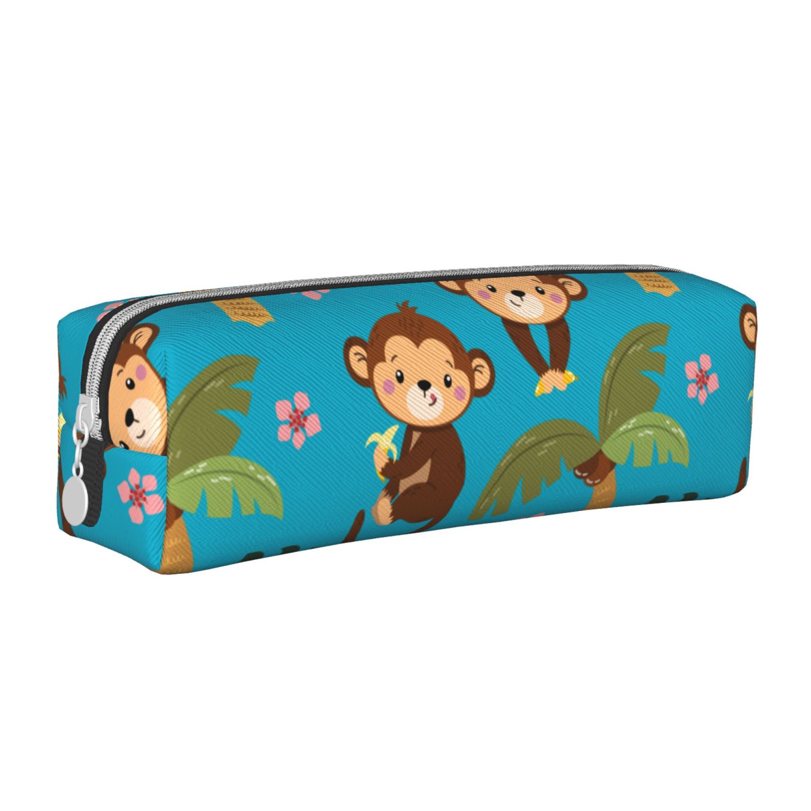 Matuu Monkeys Swinging from Palms for Leather Pencil Case Pen and ...